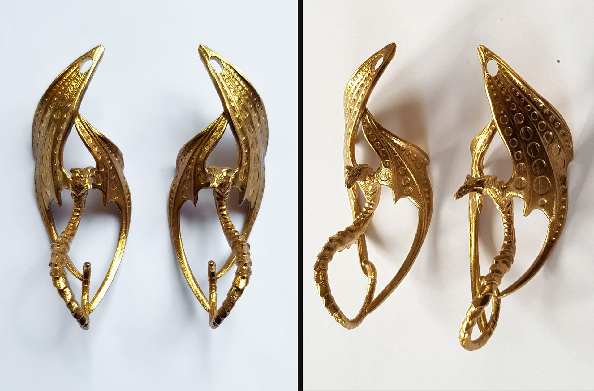 ArtStation - dragon earring - 3D printed