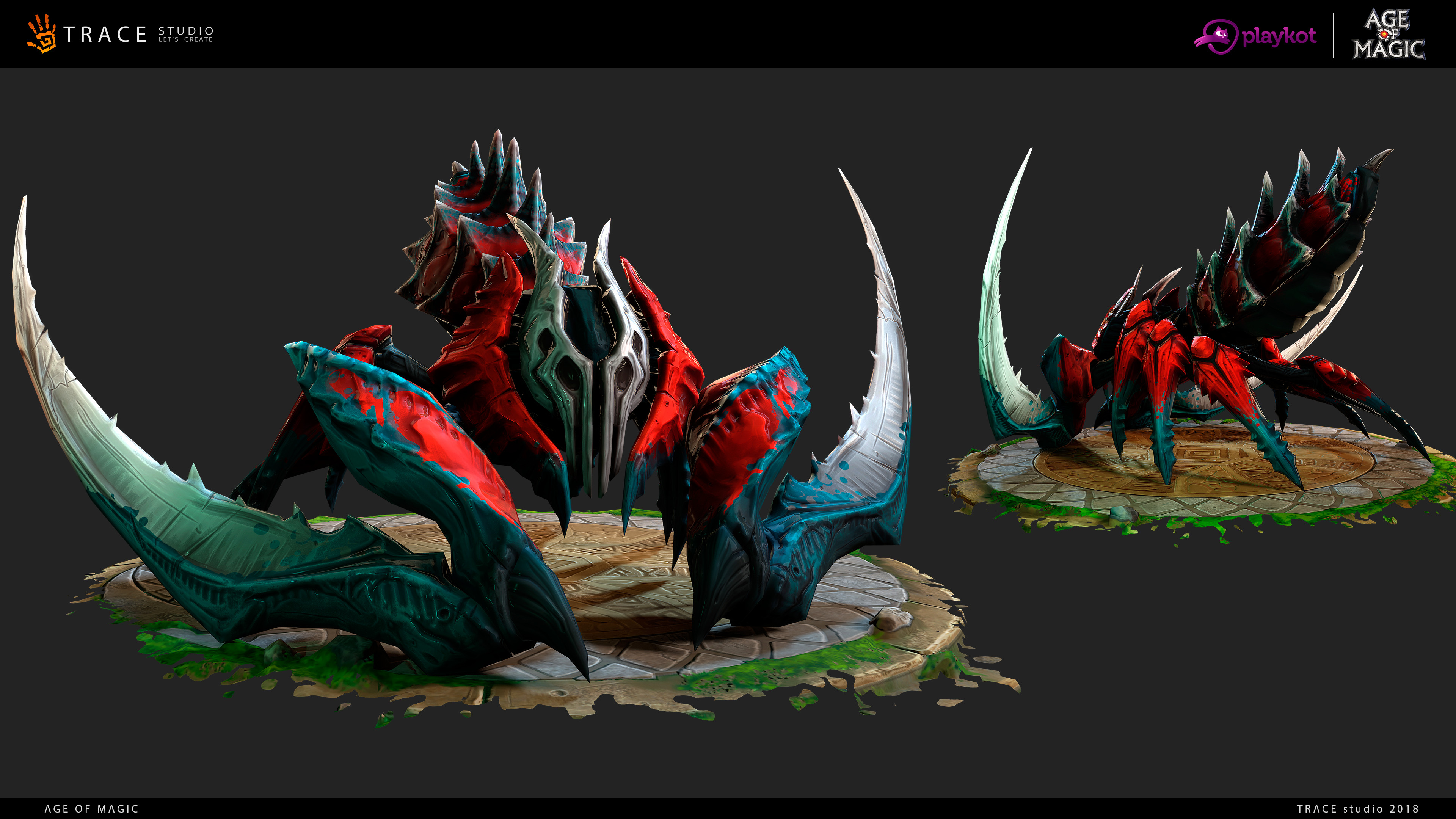 TRACE studio - In-game character for Age of Magic: Rizer