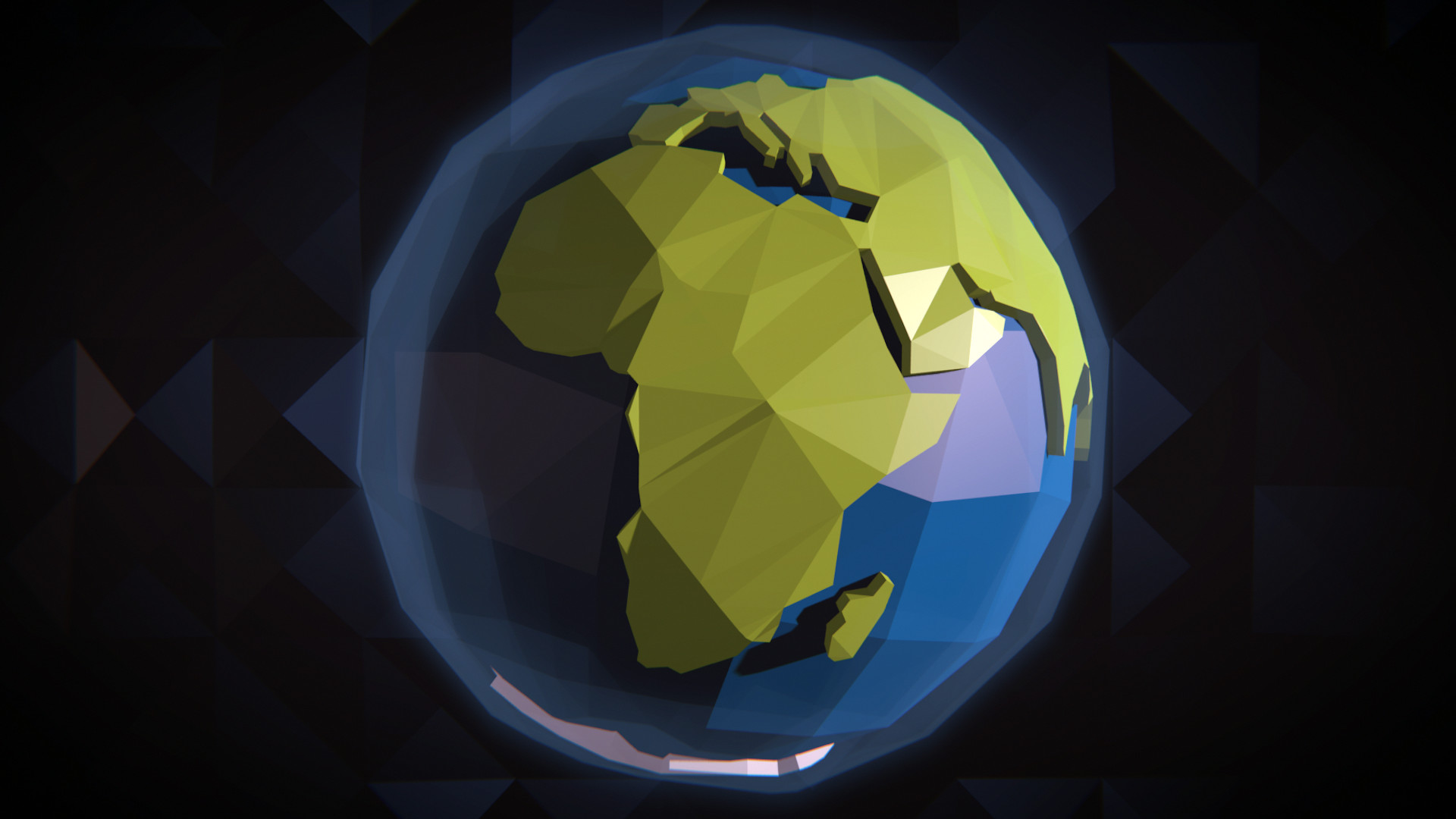 low poly earth
