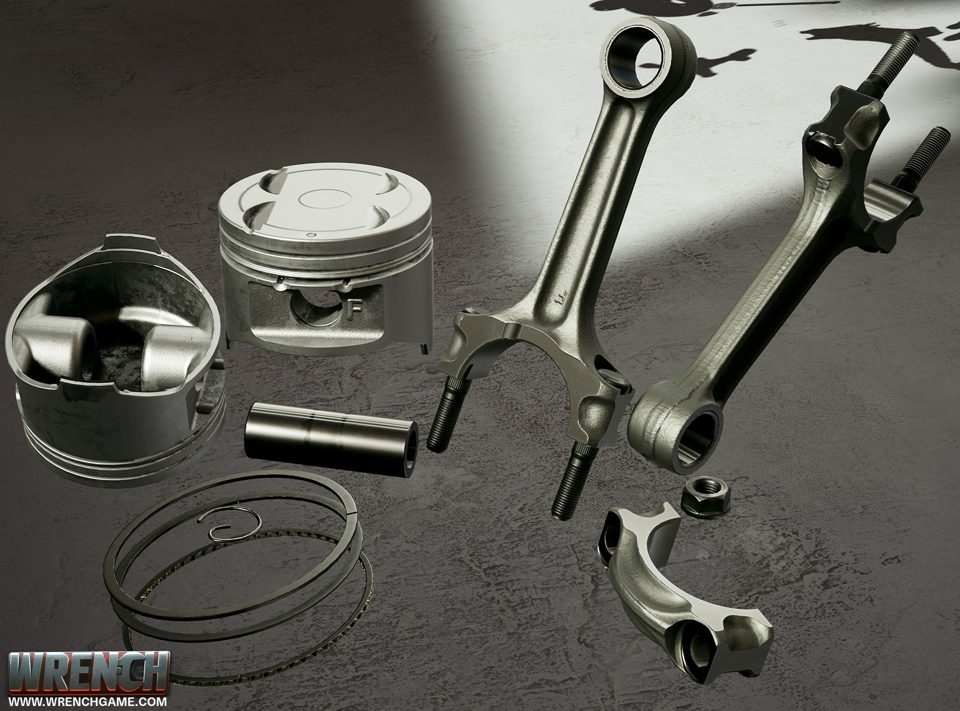 Alec Moody - Wrench: Piston and rod parts