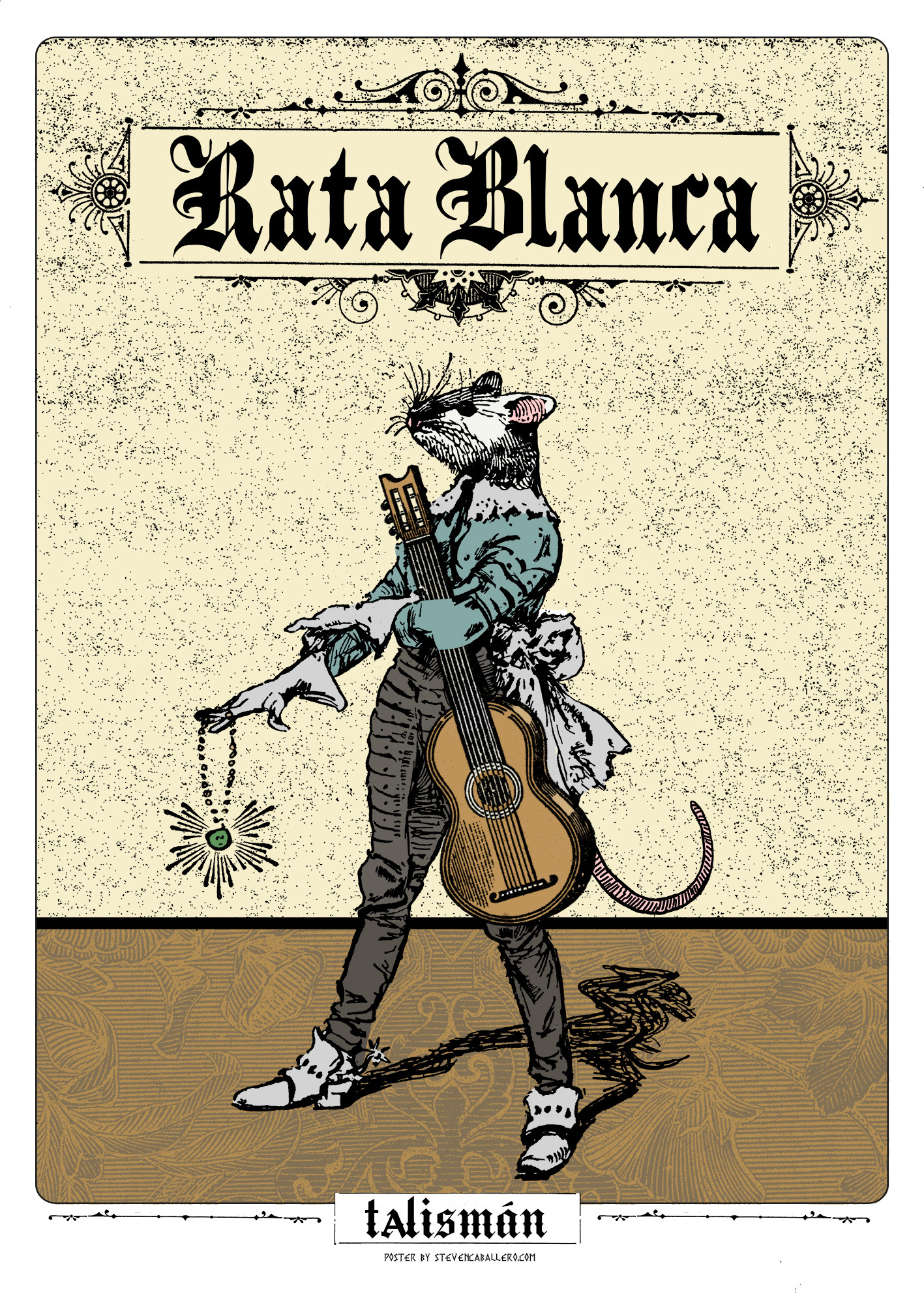 ArtStation - Rata Blanca Gira 30 años - Poster Ilustrado