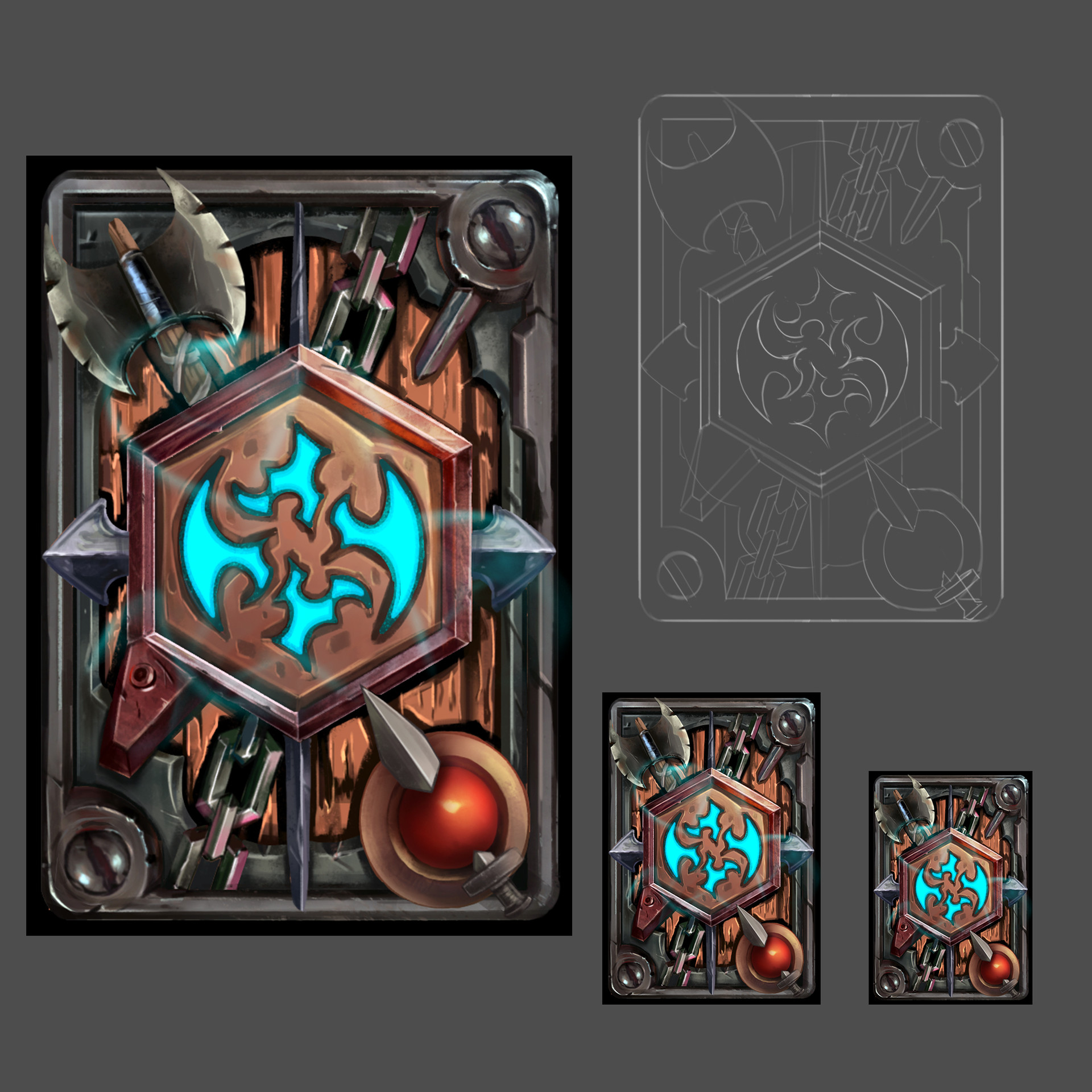 ArtStation - Game_Card_UI_Design