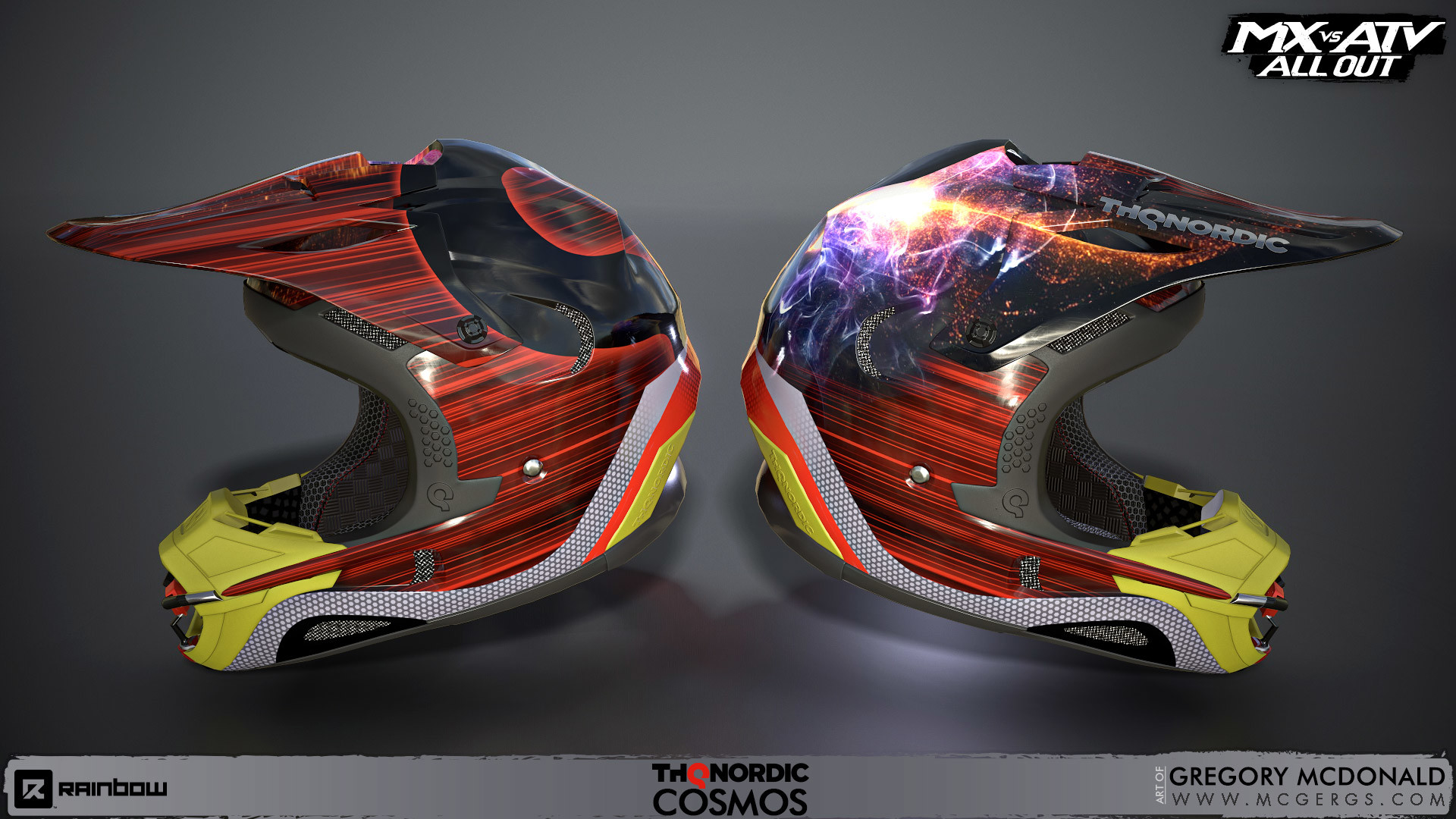 Art of Gregory McDonald - MOTOCROSS HELMET THQ NORDIC COSMOS, MX vs ATV ...