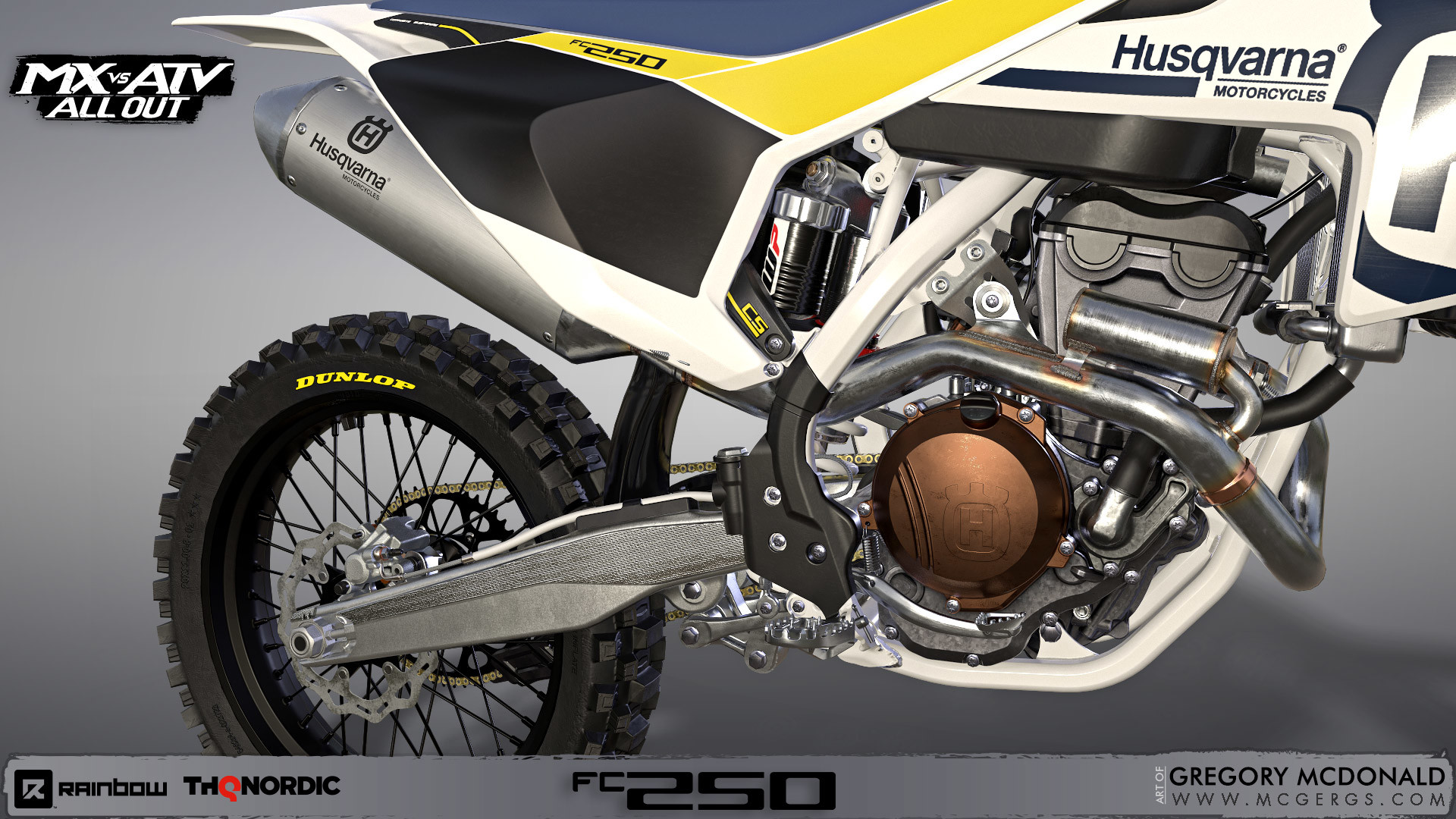 Art of Gregory McDonald - HUSQVARNA FC250 2017 MOTOCROSS BIKE | MX vs ...