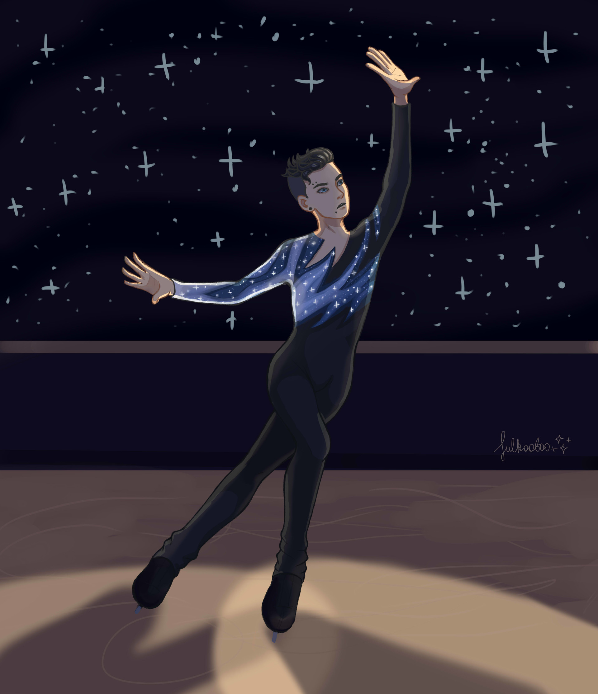 ArtStation - My OC figureskater Kai
