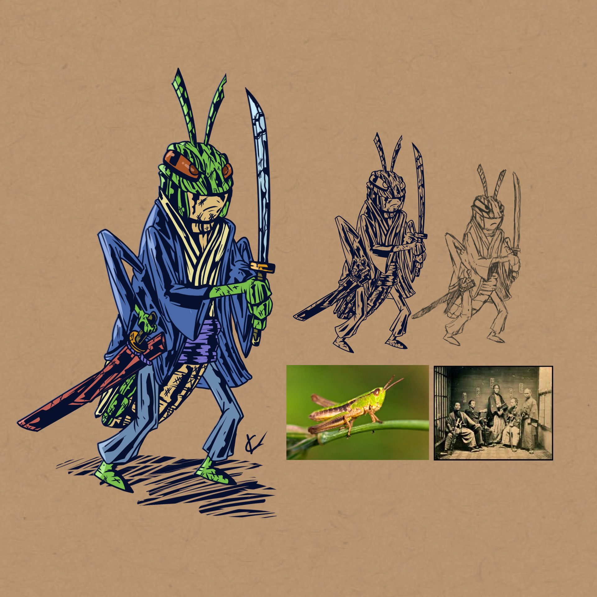 ArtStation - Samurai Bug