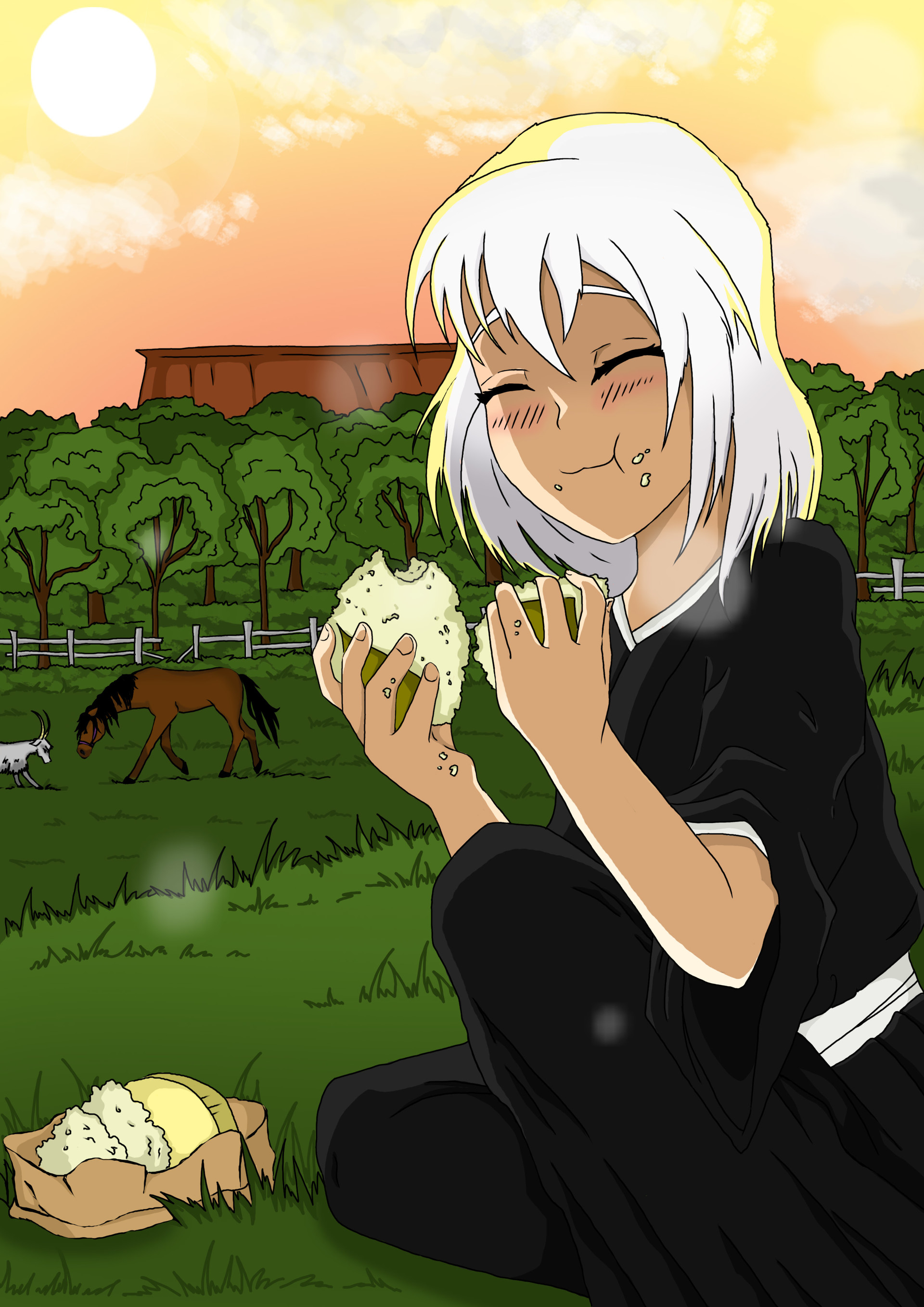 ArtStation - Тёплый, летний вечер в саду четвёртого отряда