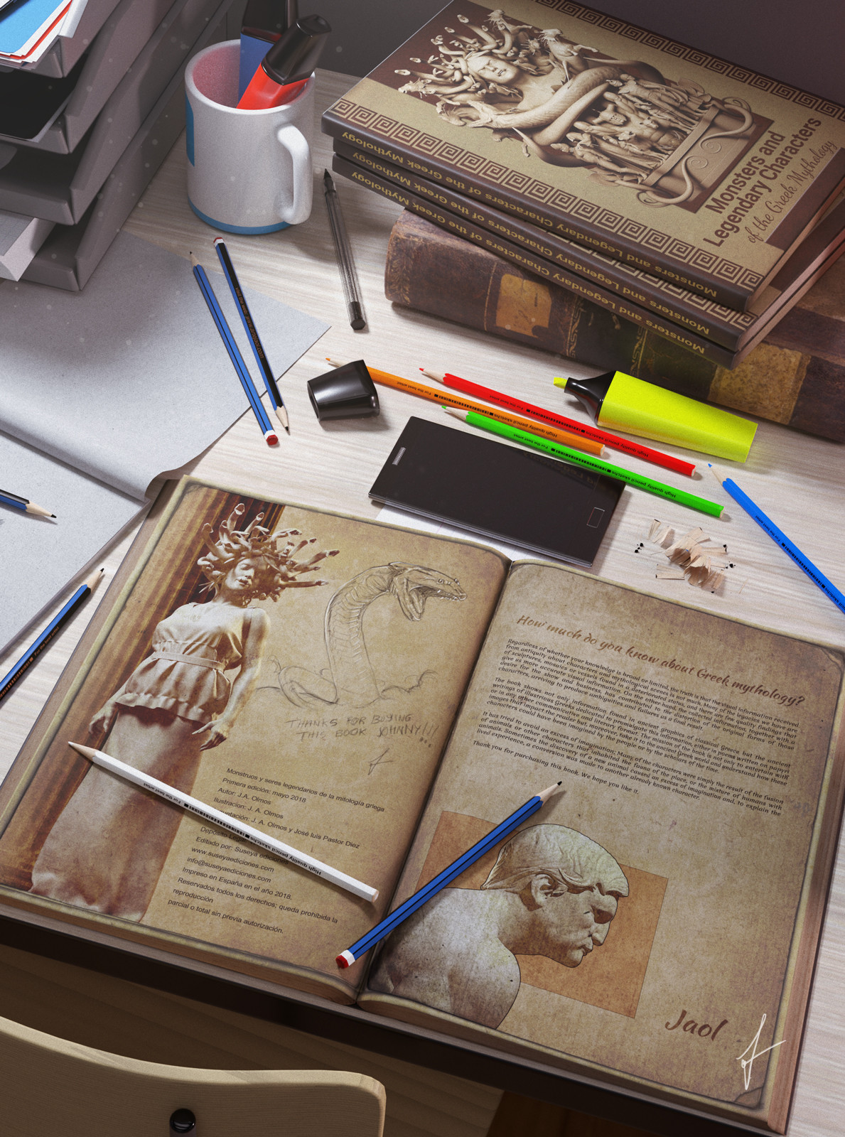 ArtStation - Greek Mythology Book signed