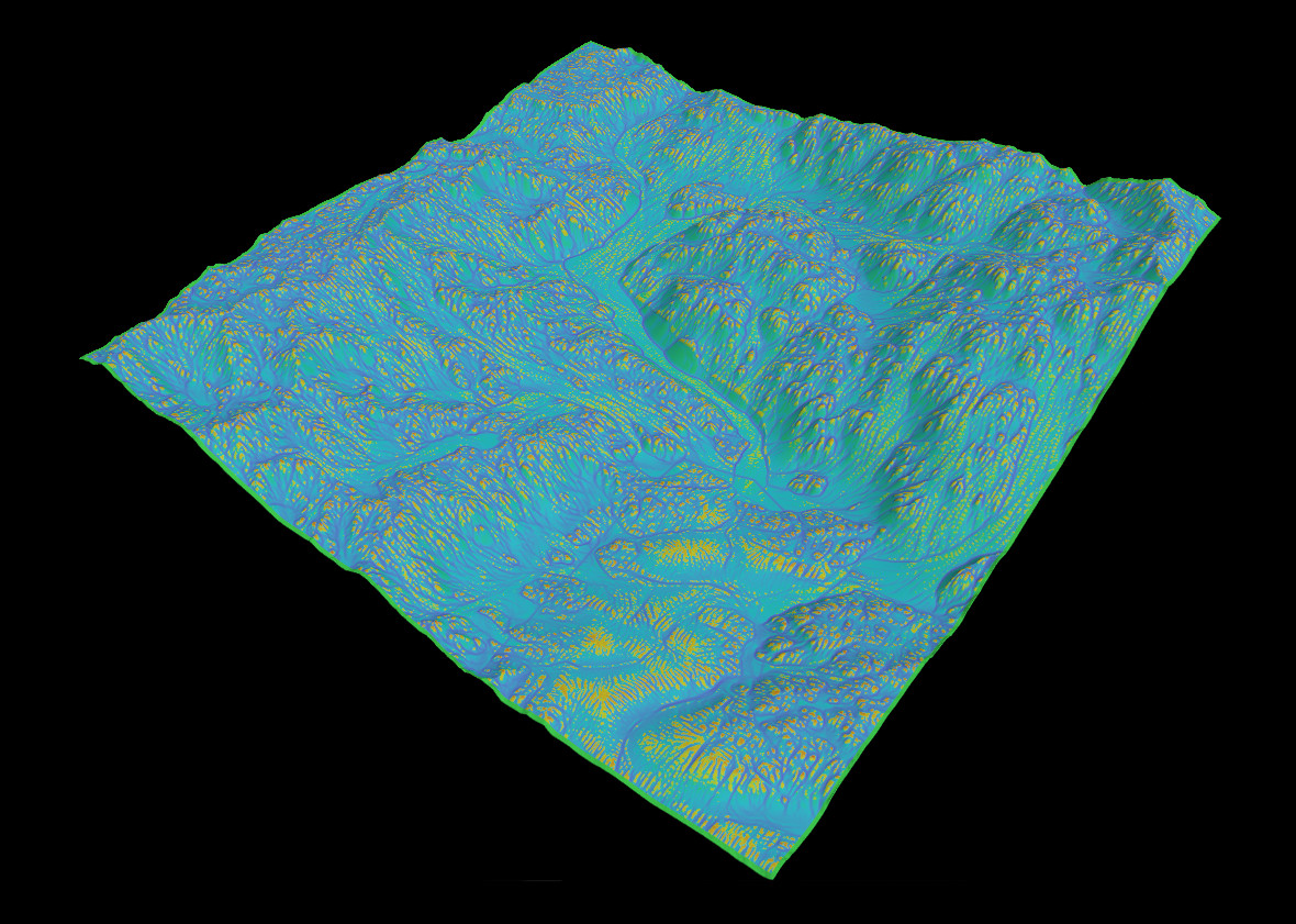 Clem Evans - Houdini Terrain Analysis