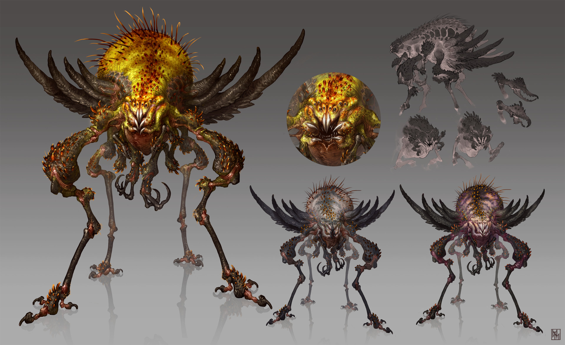 ArtStation - Creature Design rendering and variations