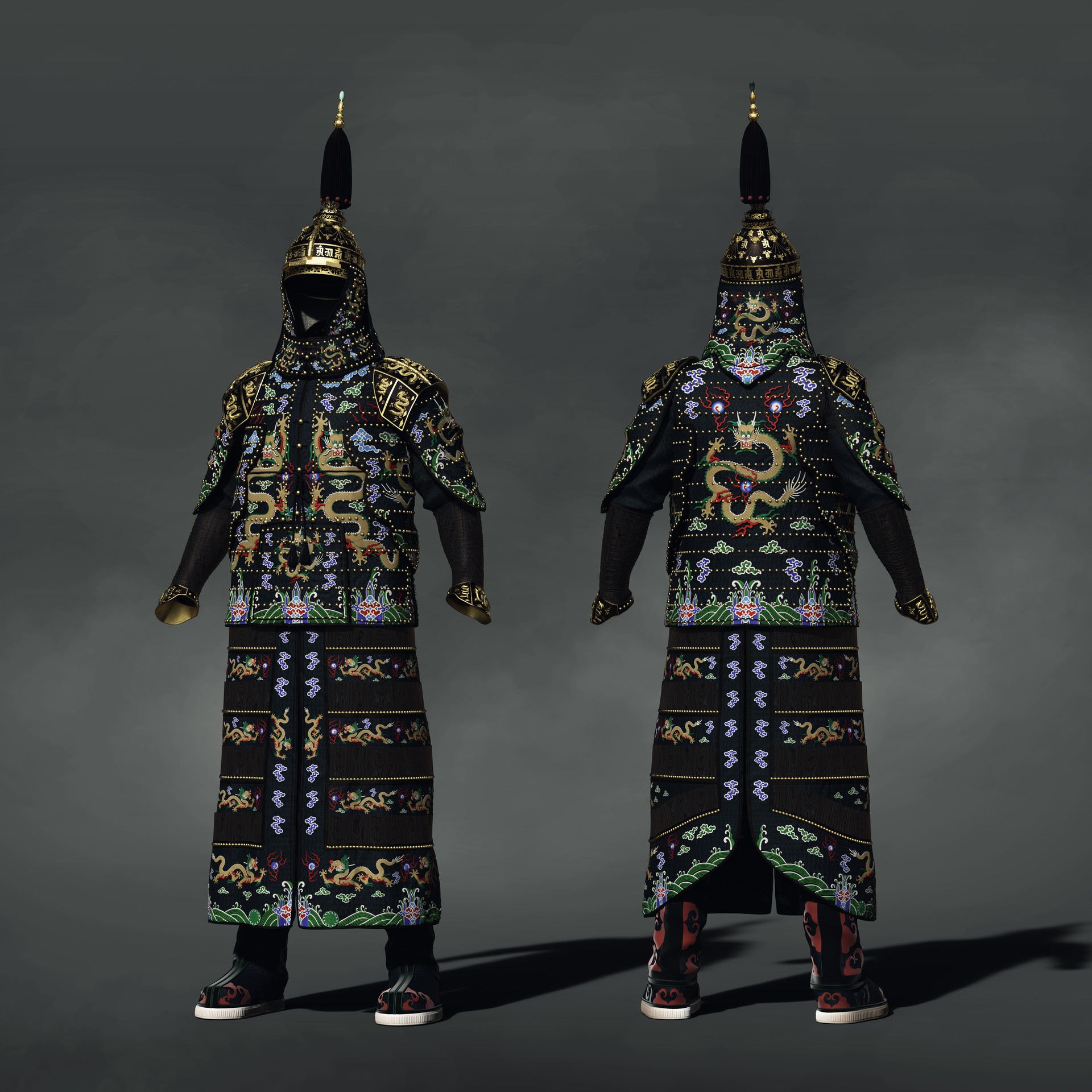 Ancient Chinese Emperor Armor