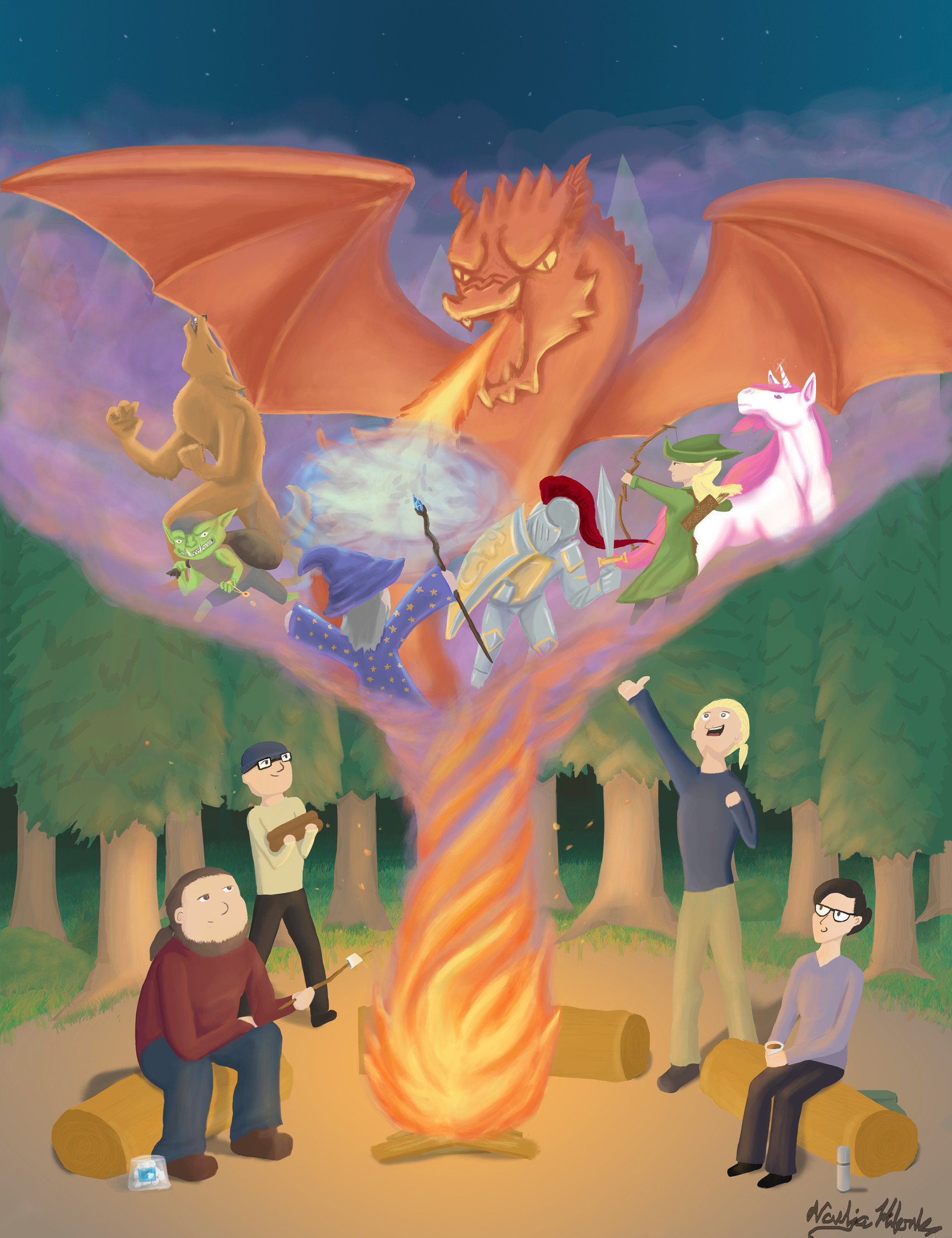 ArtStation - Bonfire