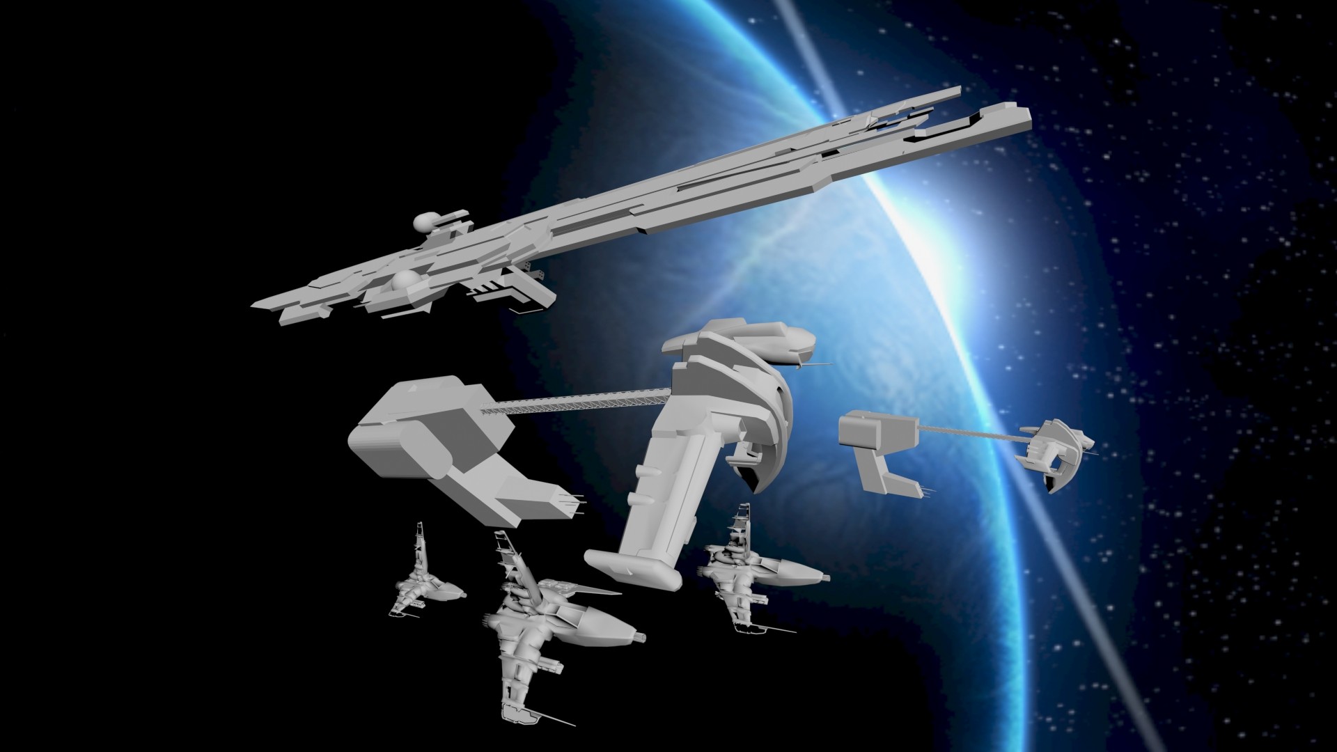 ArtStation - Spce Battle Scene