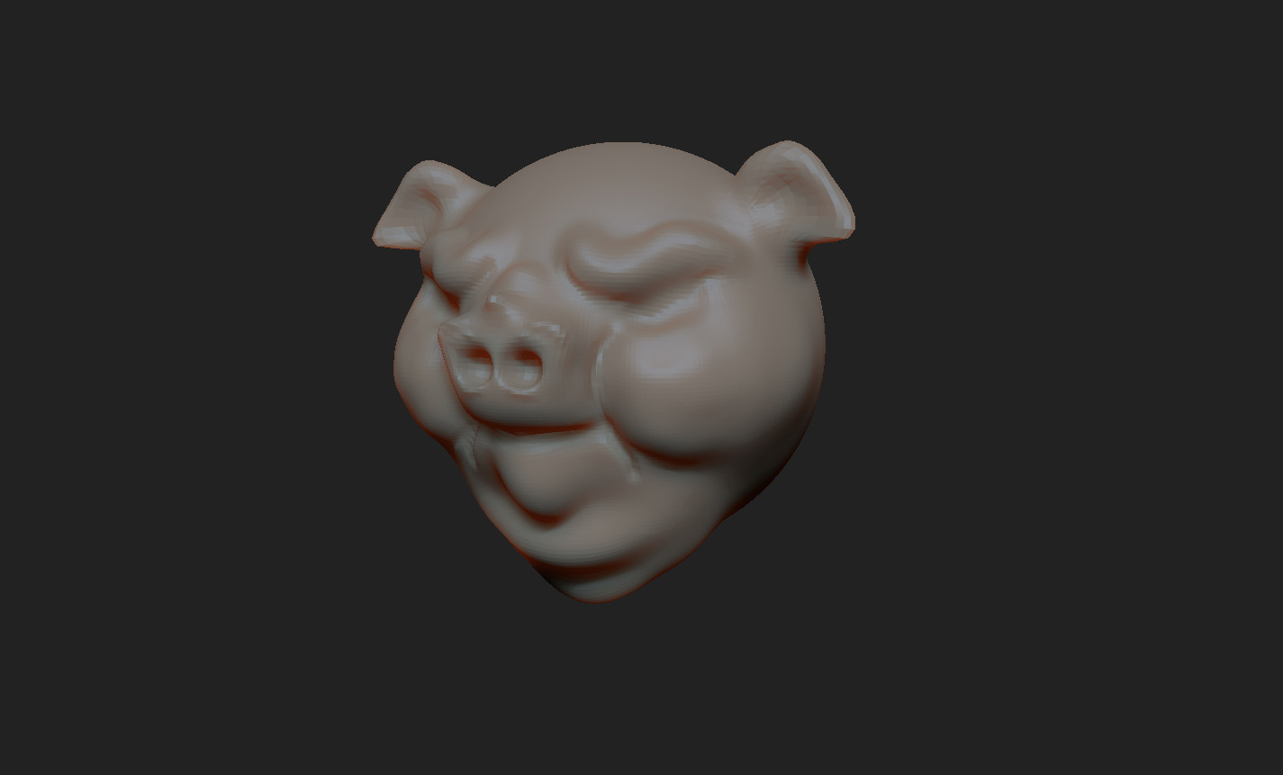 ArtStation - Pigs head (3D sculpt)