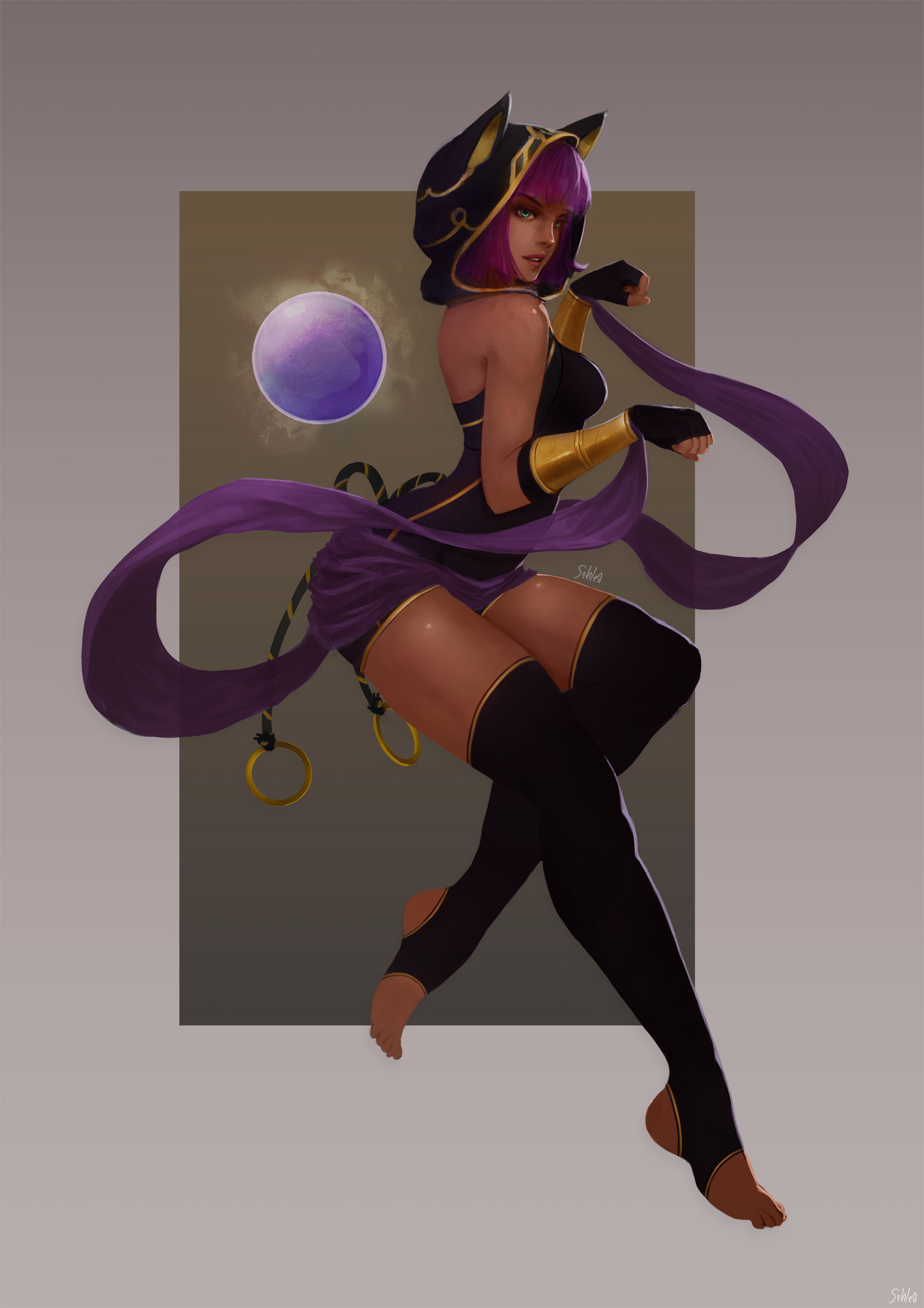 ArtStation - Menat Street Fighter