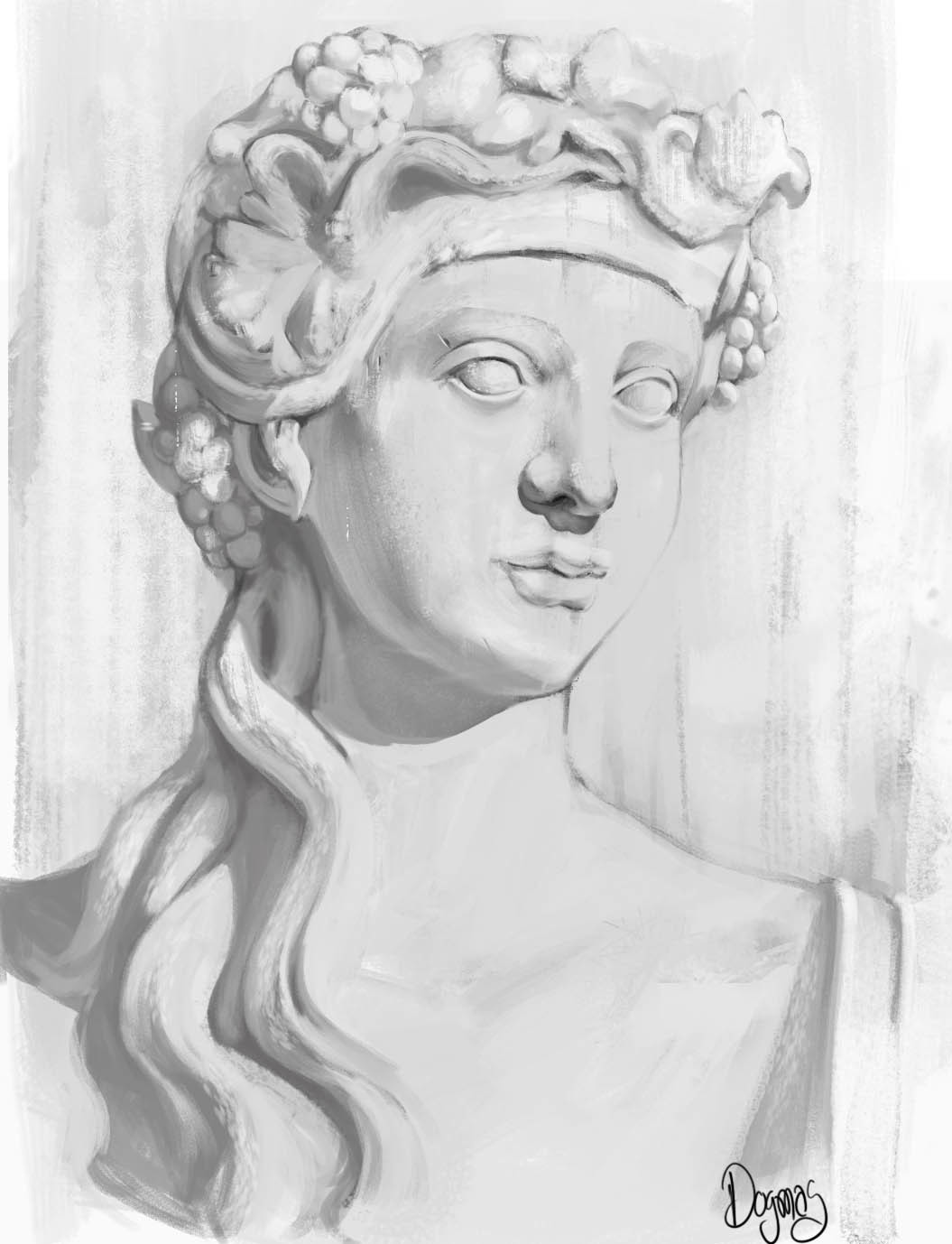 ArtStation - Sculpture - Charcoal Practice