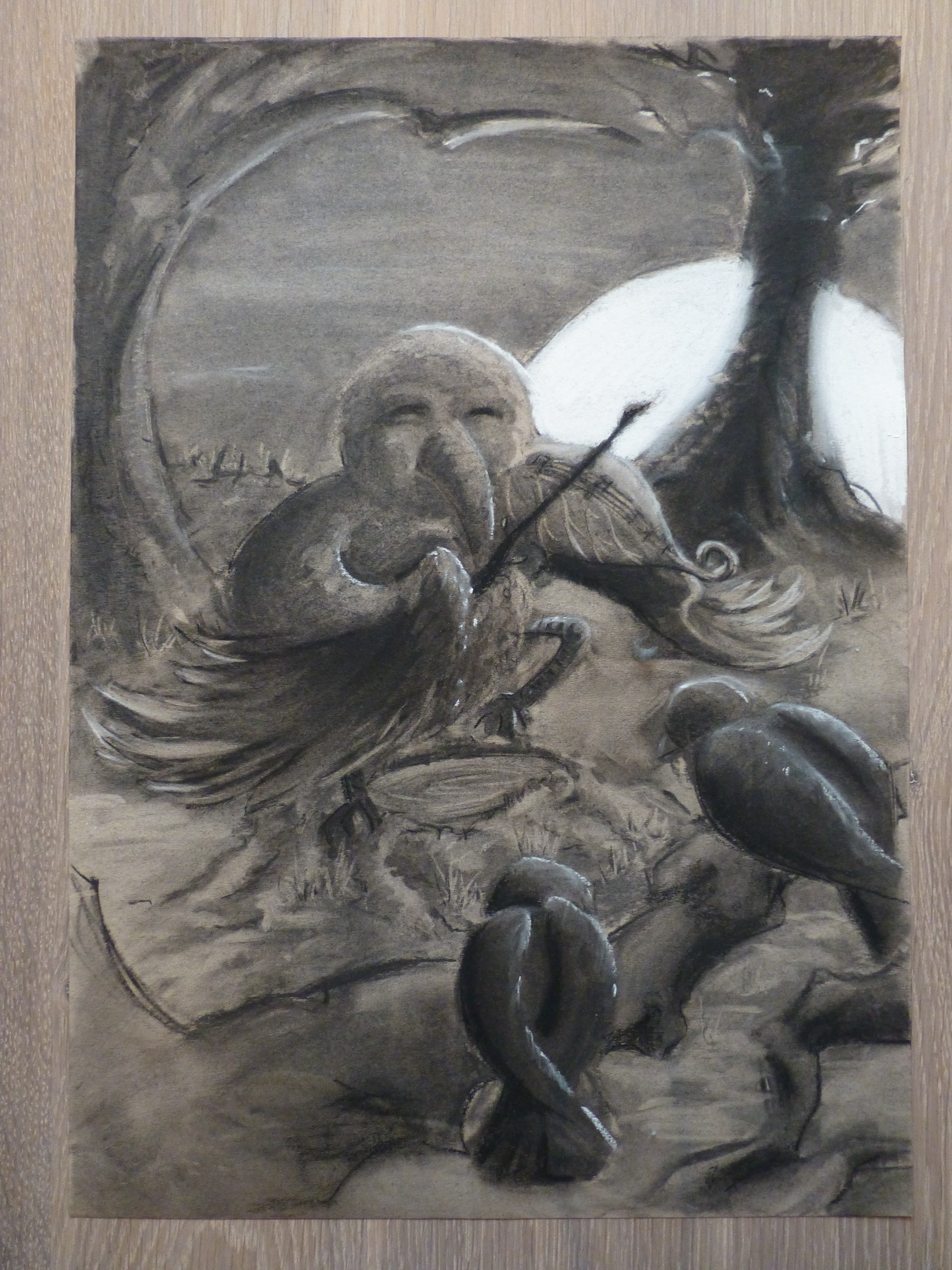 ArtStation - Bird playing violin