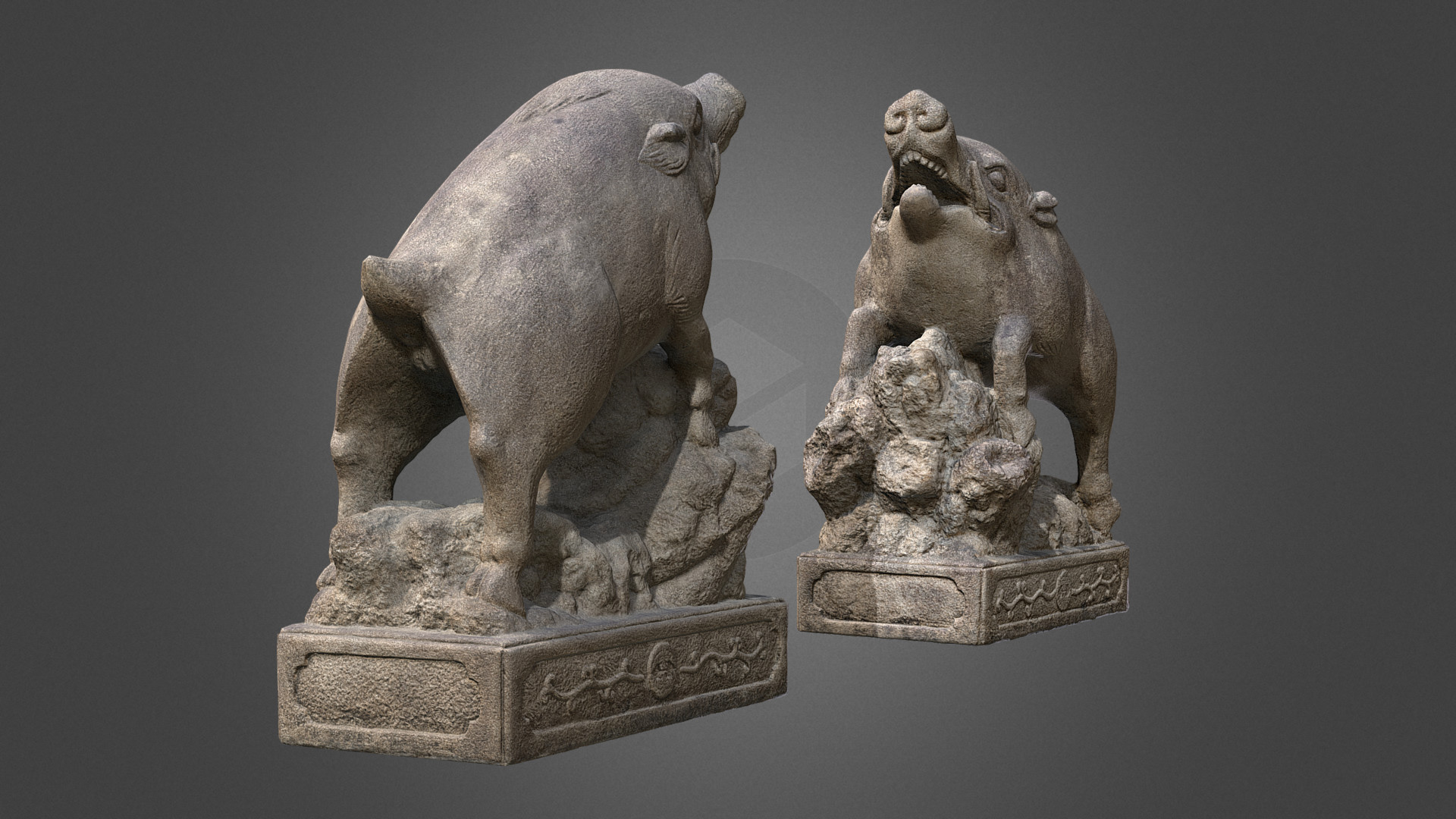 ArtStation - Inoshishi (Guardian Boars) @ Goo Shrine (Kyoto)