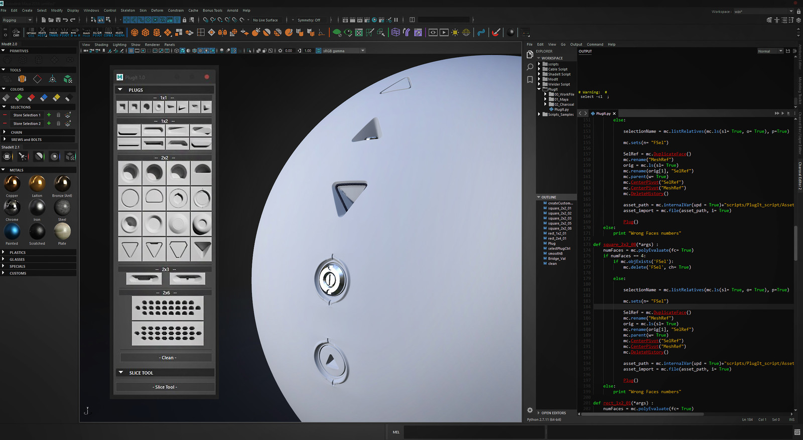 - Wizix - - Script PlugIt - Hard Surface Modeling Plugs for Maya - Gumroad