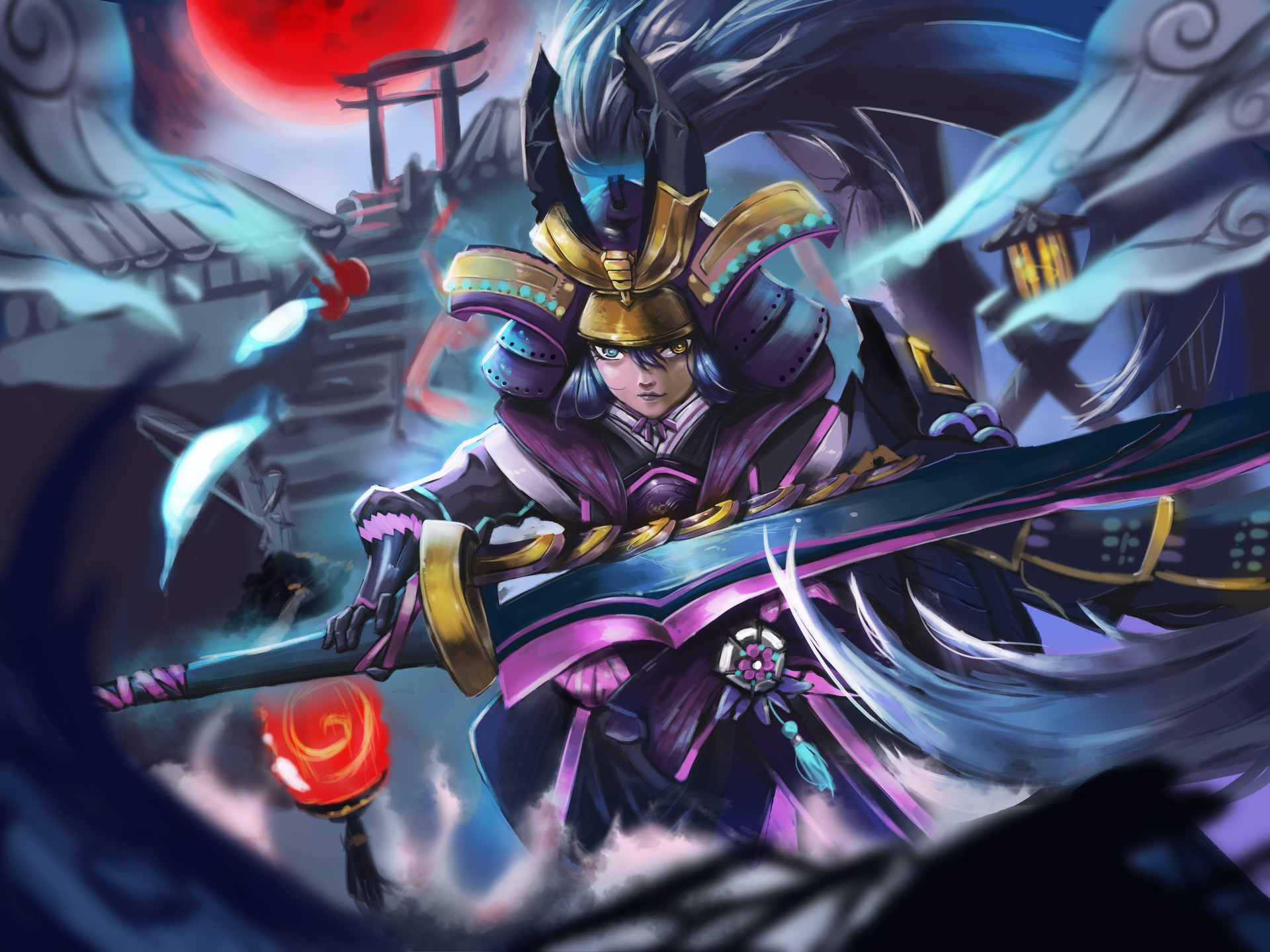 ArtStation - Yoto Hime (Onmyoji fan art), 7 a 12