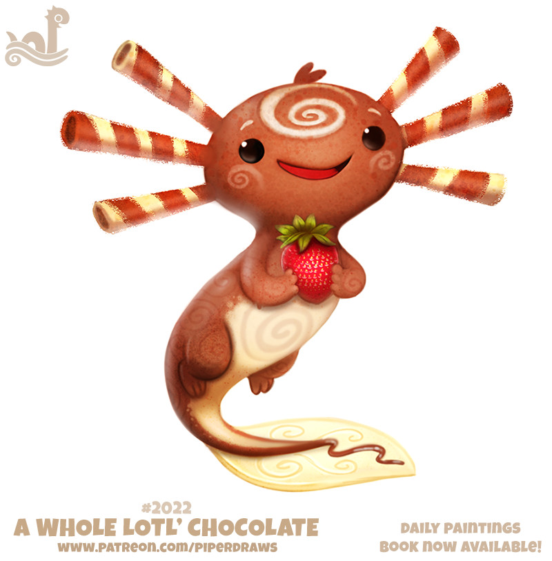 Piper Thibodeau - Daily Paint 2022# A Whole Lotl' Chococlate