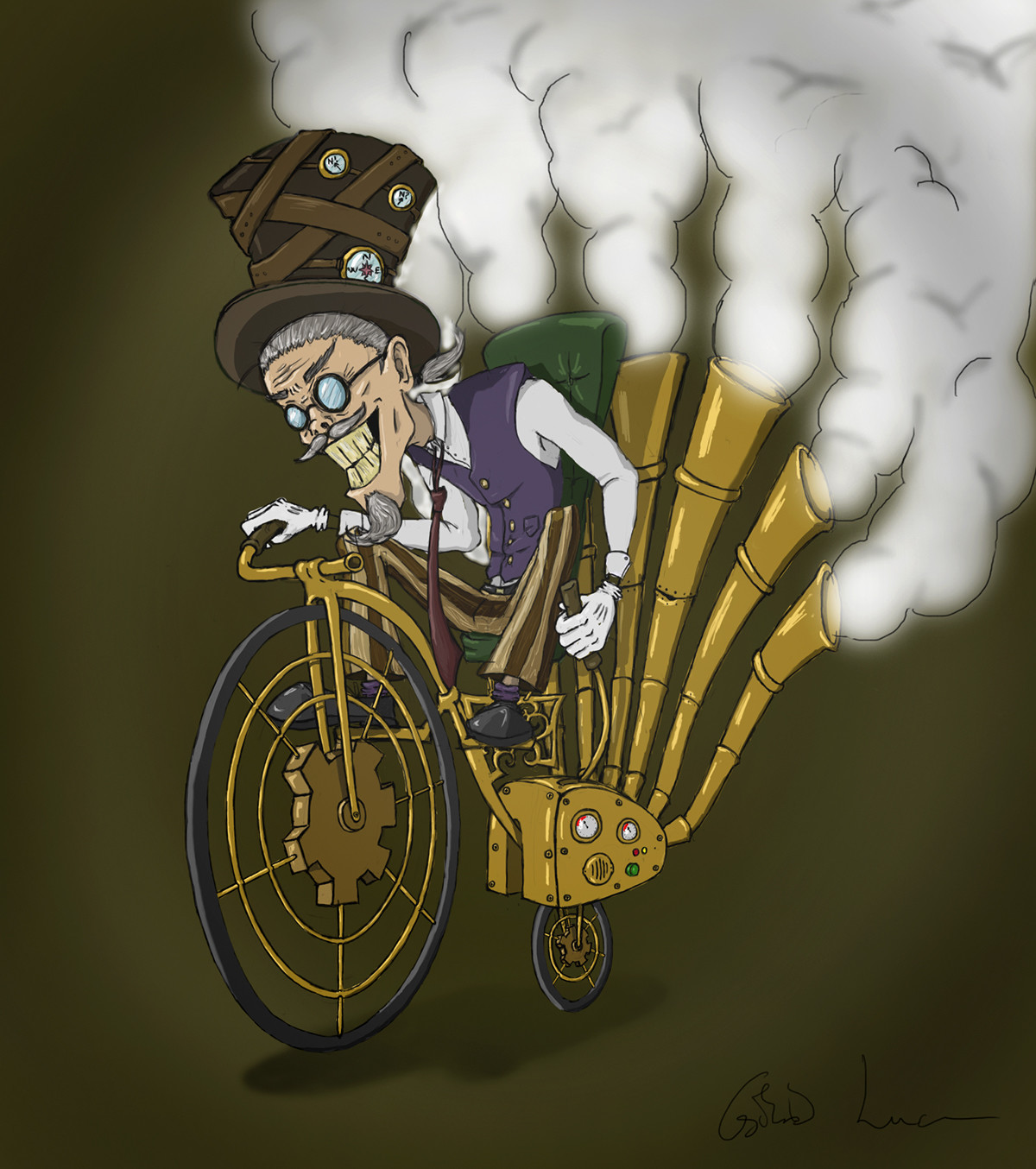 ArtStation - Steampunk Grandpa