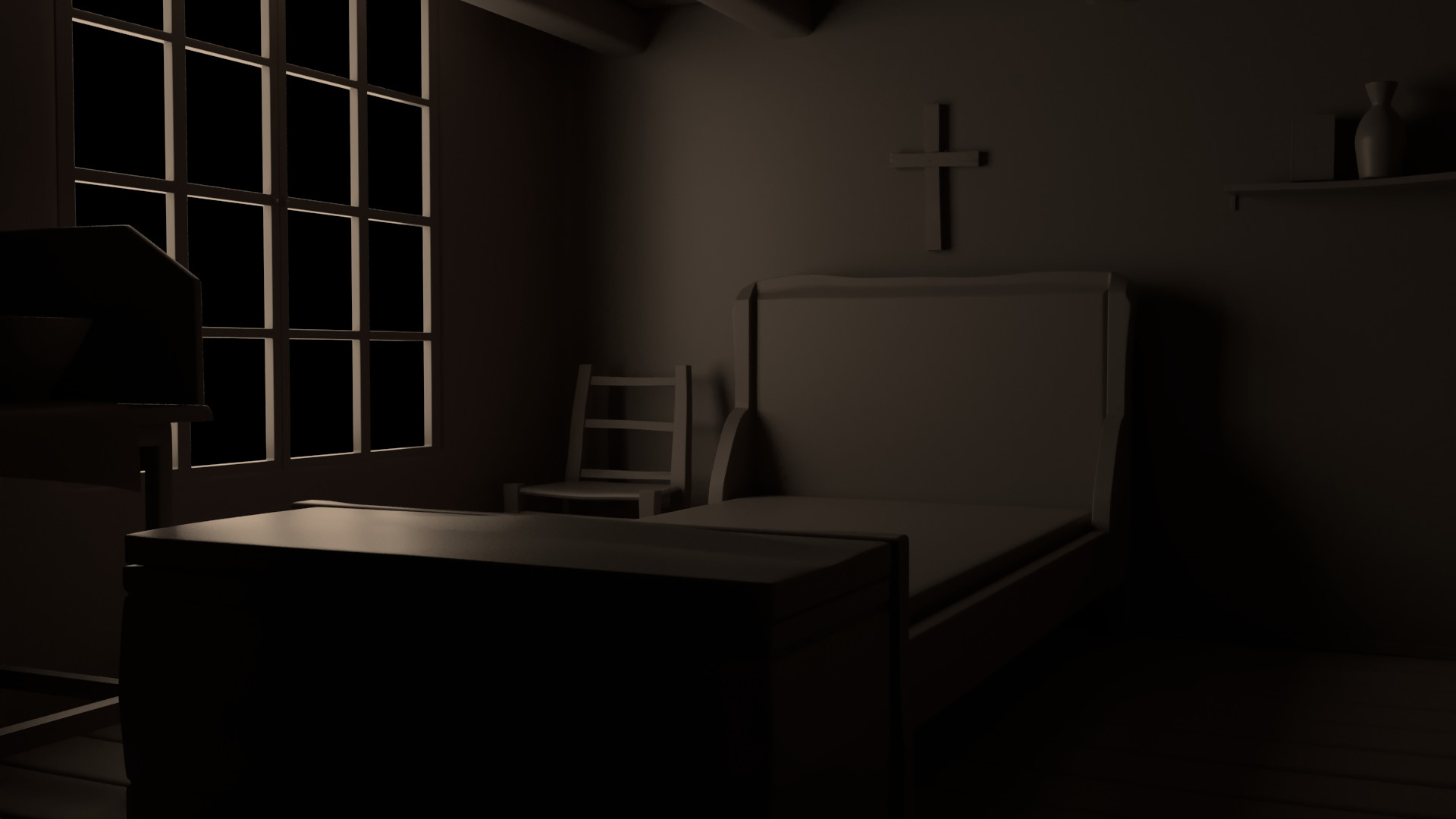 ArtStation - 3D Modeling Room Interior Wip