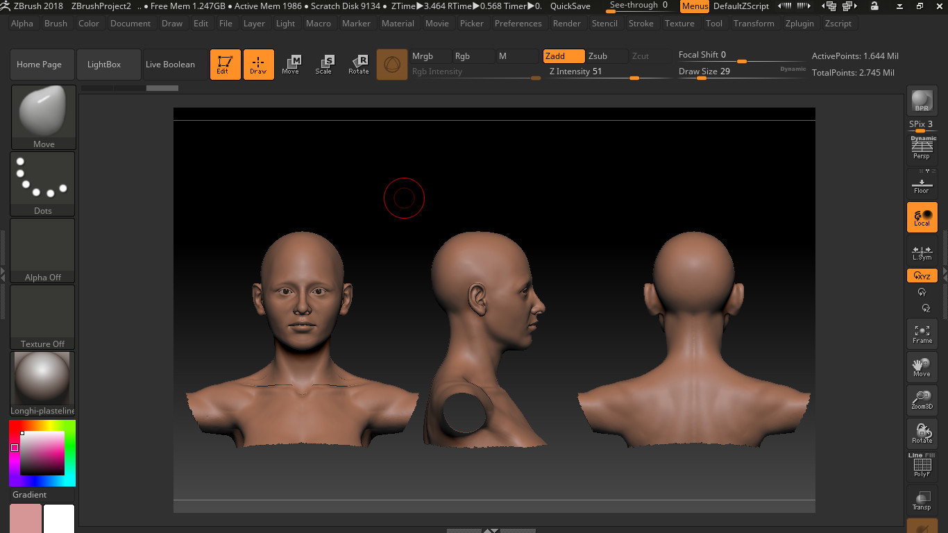 ArtStation - Zbrush model study