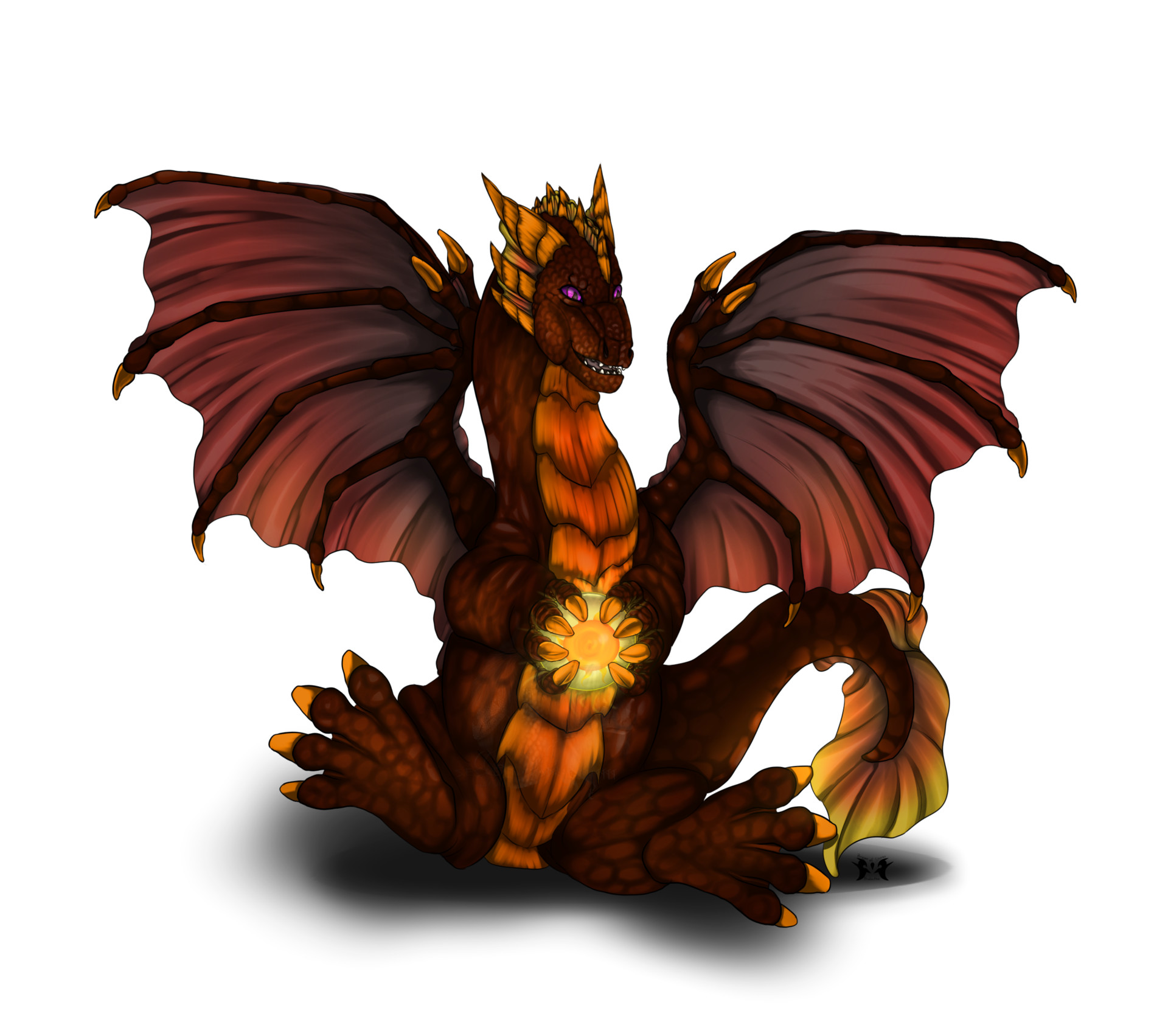 ArtStation - Baby Sun Dragon