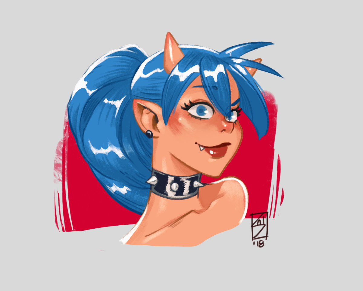 ArtStation - Bruce Timm style study