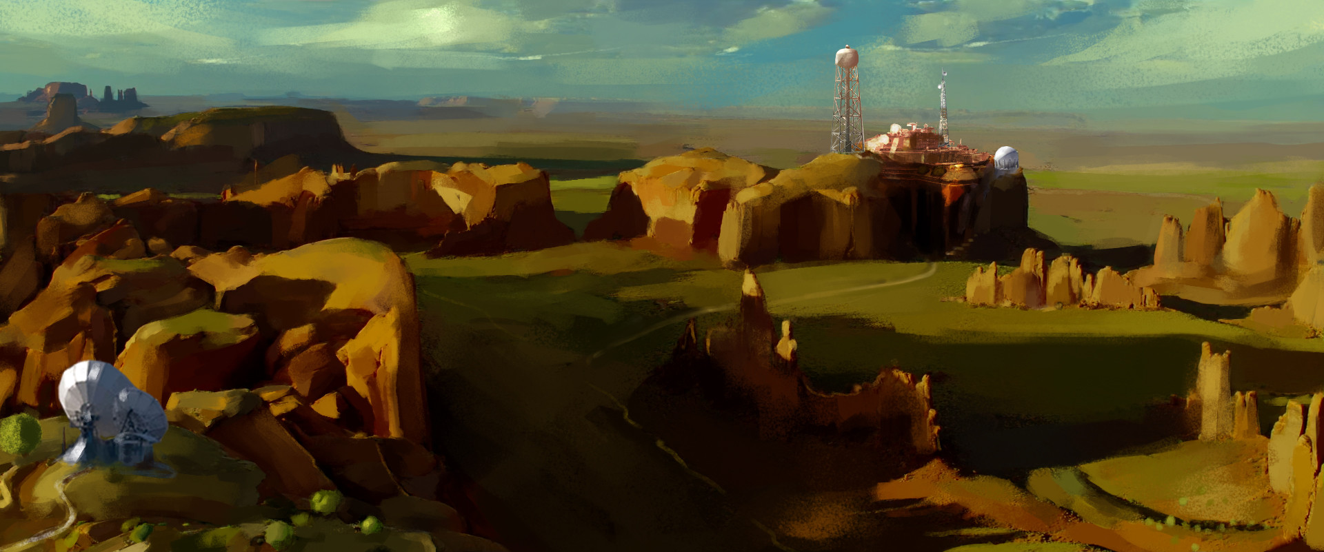 ArtStation - Earth space communication station