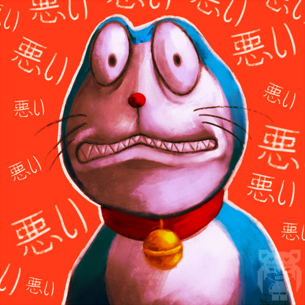 ArtStation - Upset Doraemon