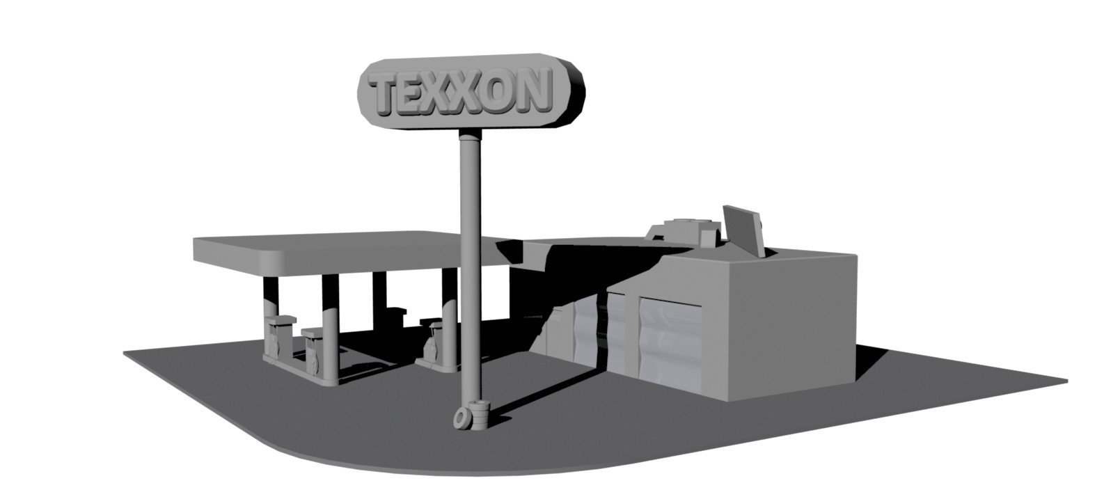 ArtStation - Gas Station