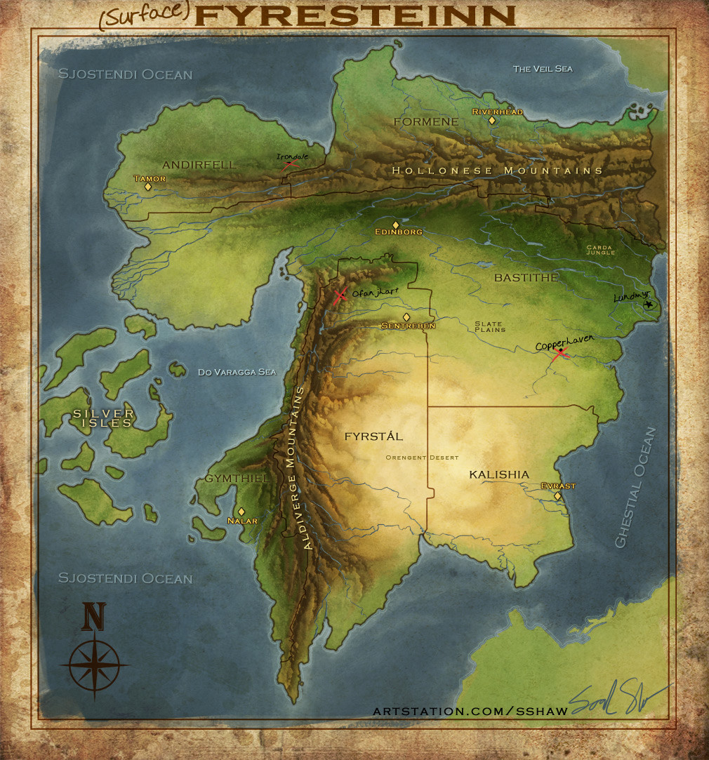 ArtStation - fantasy map