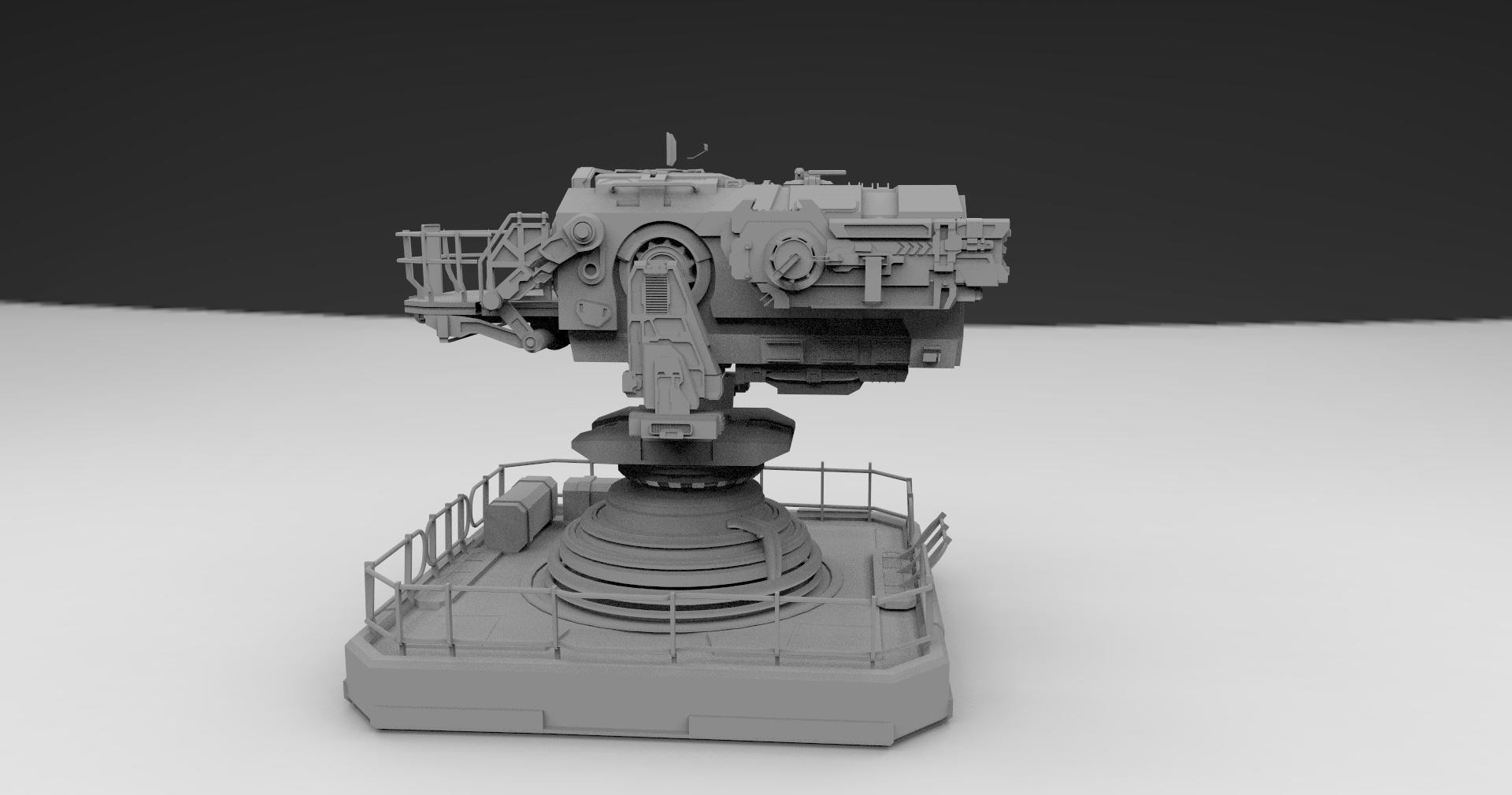 Kuldeep rawat - Machine Gun Hard surface modeling