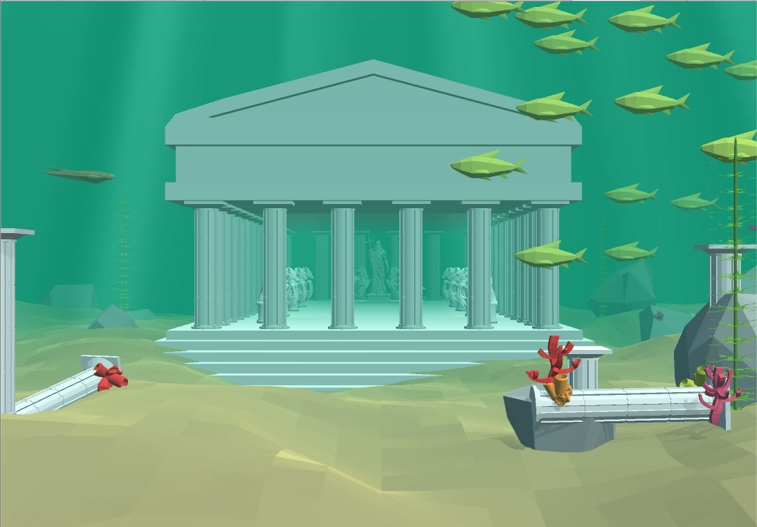 ArtStation - Low poly under the sea