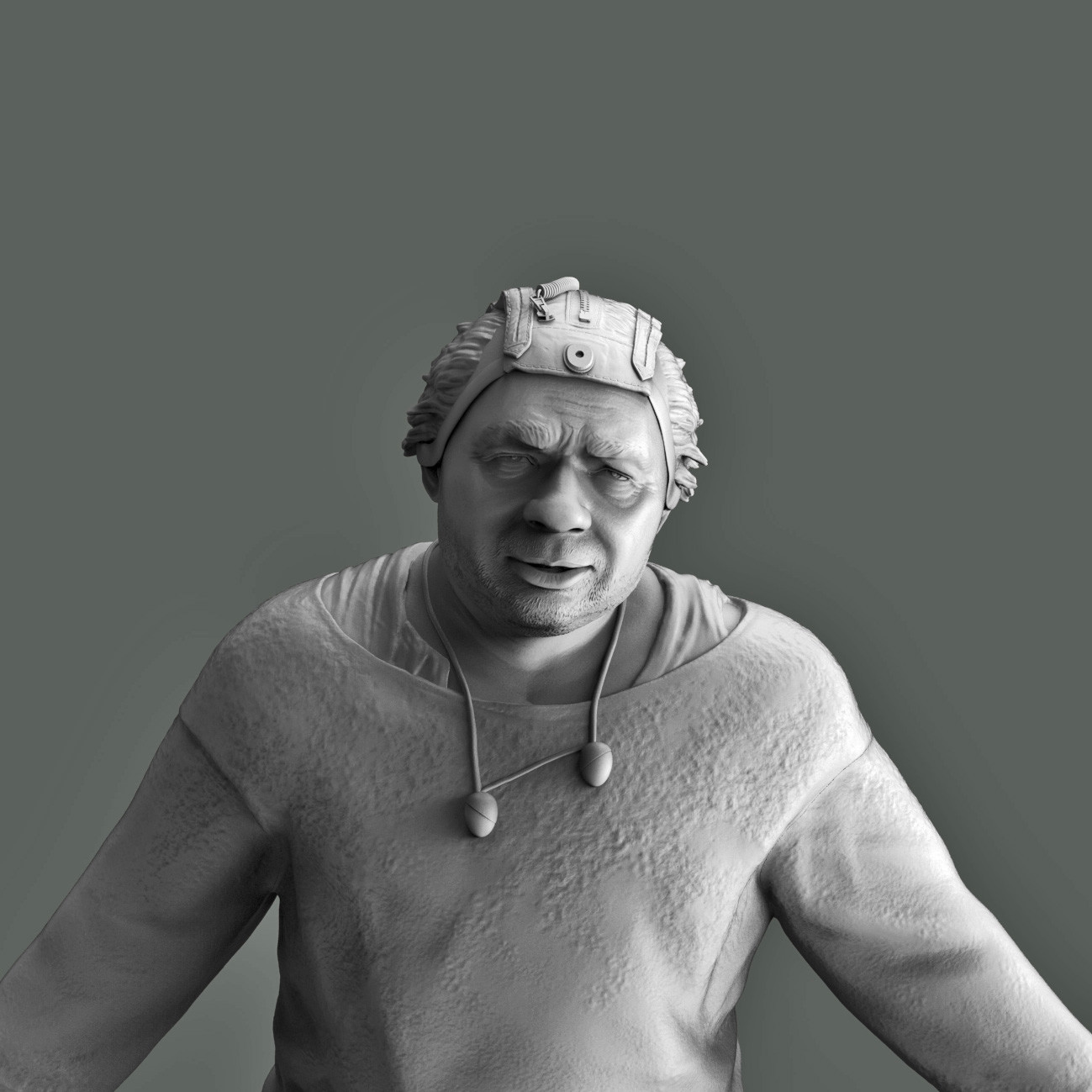 ArtStation - The actor Evgeny Leonov as Uef from the movie "Kean-dza-dza"