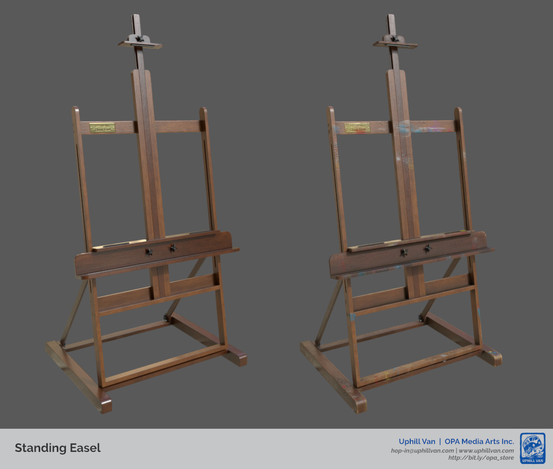 ArtStation - H-Frame Standing Easel