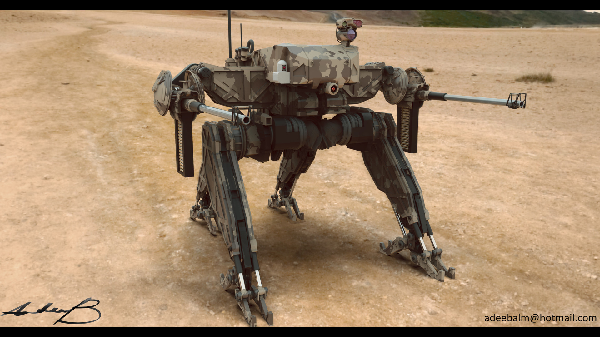 ArtStation - military robot alpha 01