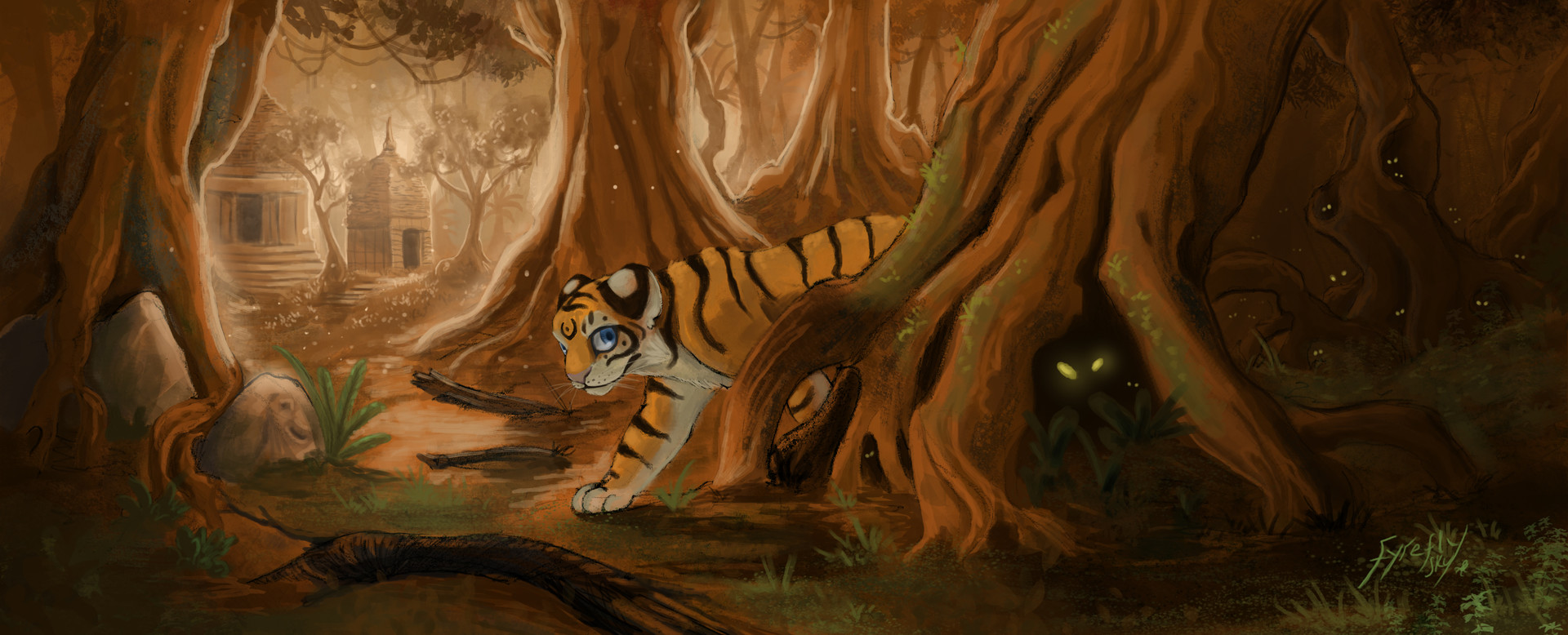 ArtStation - A forest of shadow