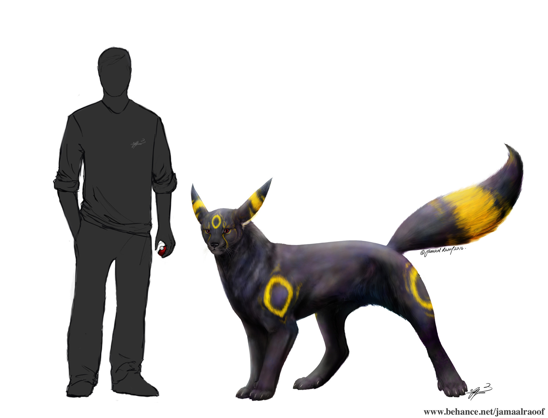 umbreon compared to human