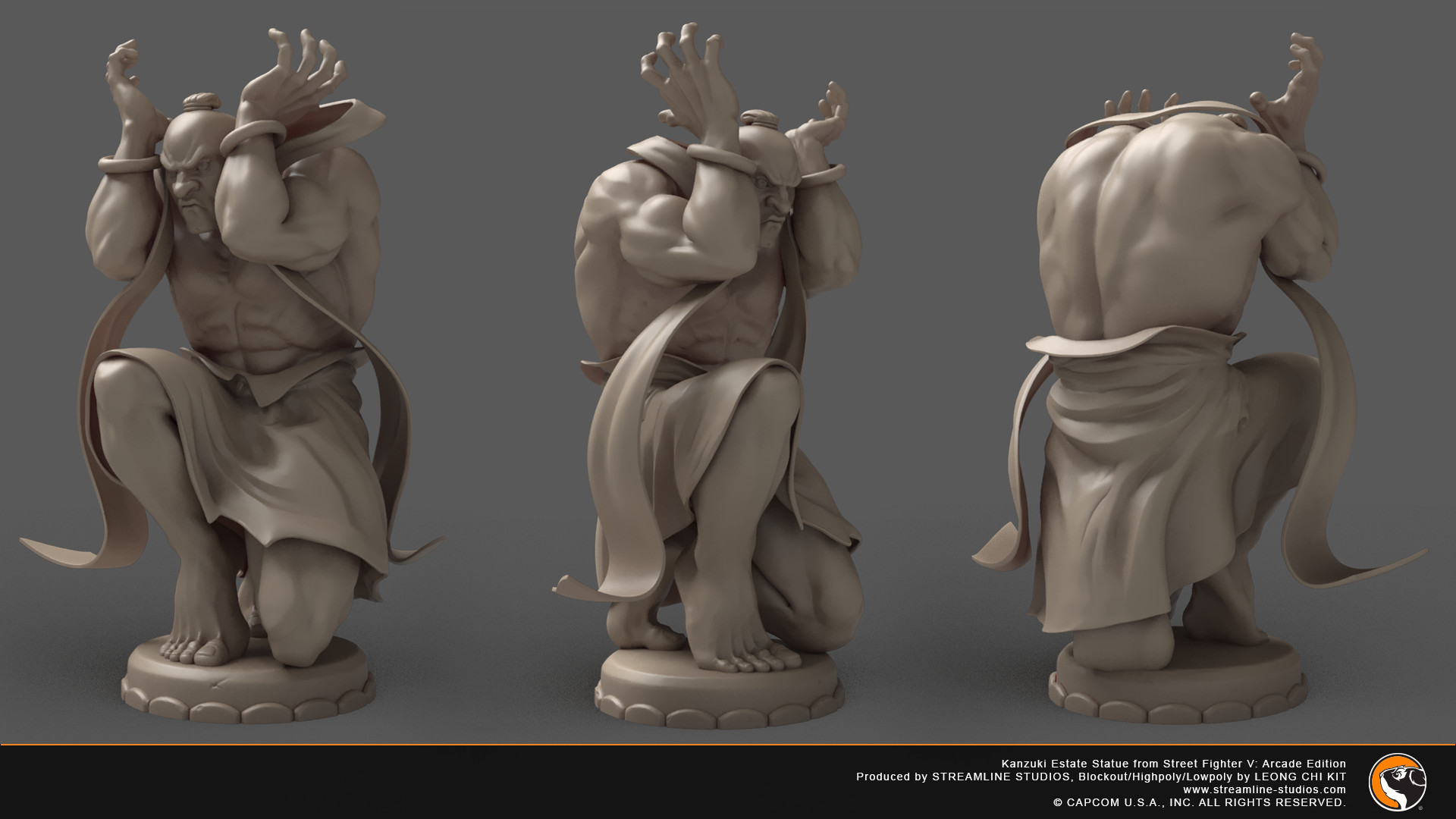 Chi Kit Leong - Street Fighter V: Statue pillar