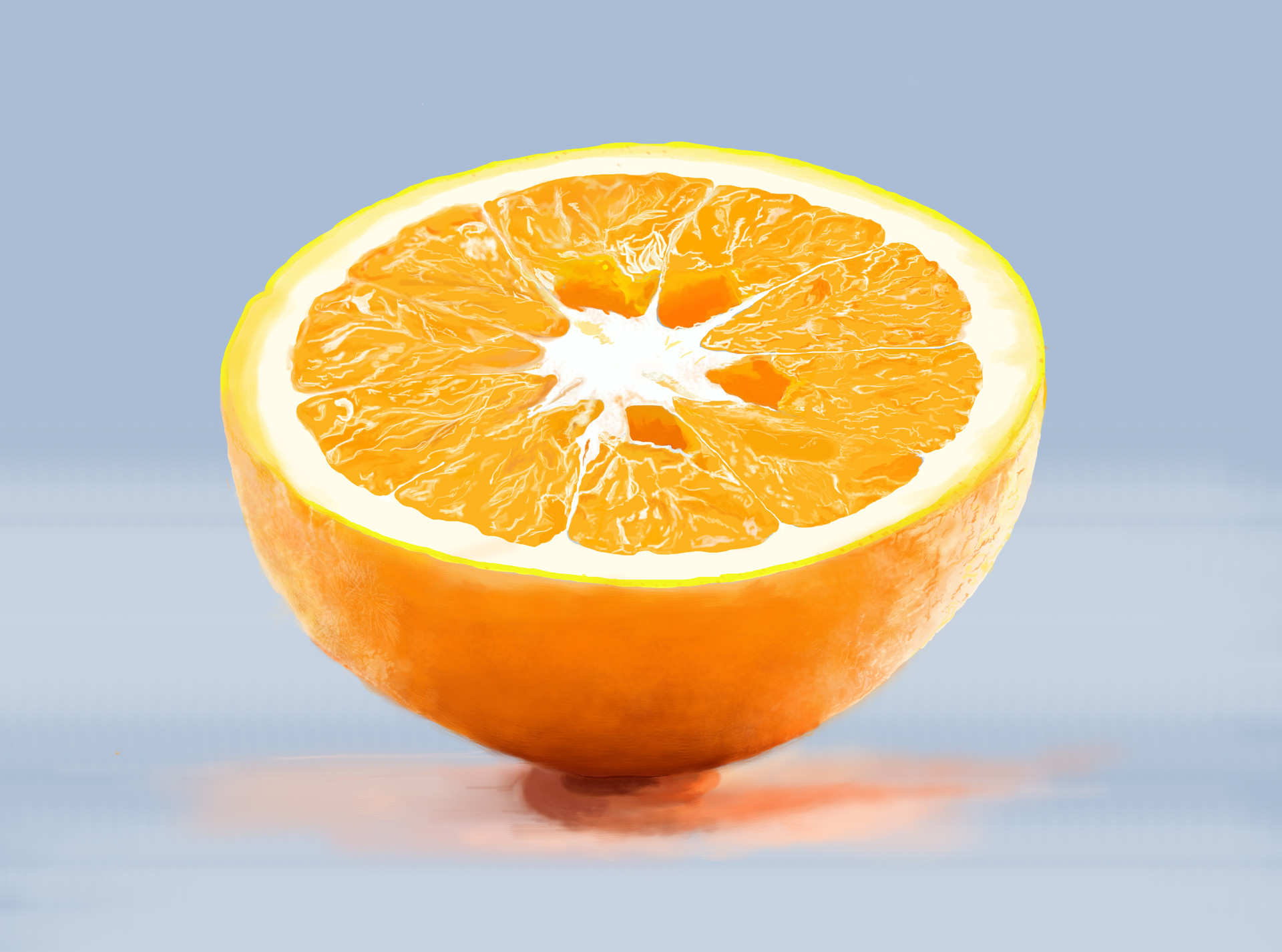 ArtStation - (orange)digital painting