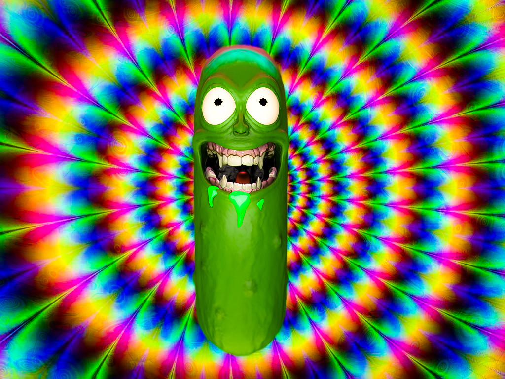 ArtStation - My Pickle Rick Acid Tripping