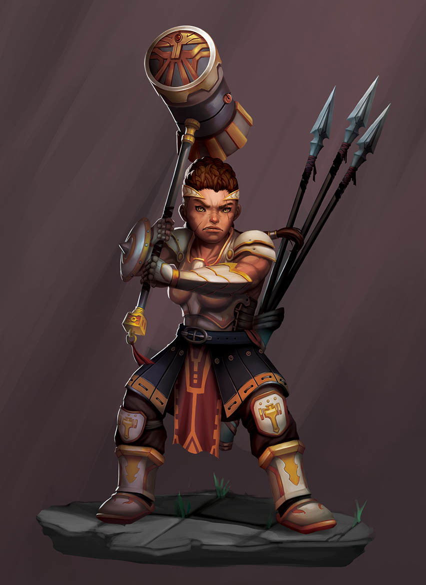 ArtStation - Torga the Dwarf fighter