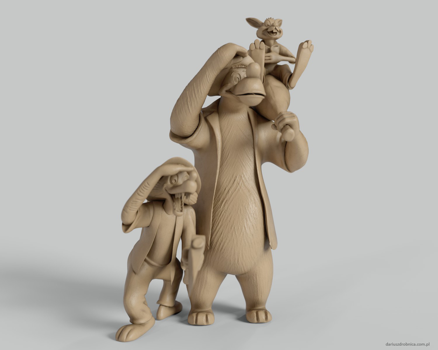 Dariusz Drobnica - High poly sculpts for the Kinect: Disneyland ...