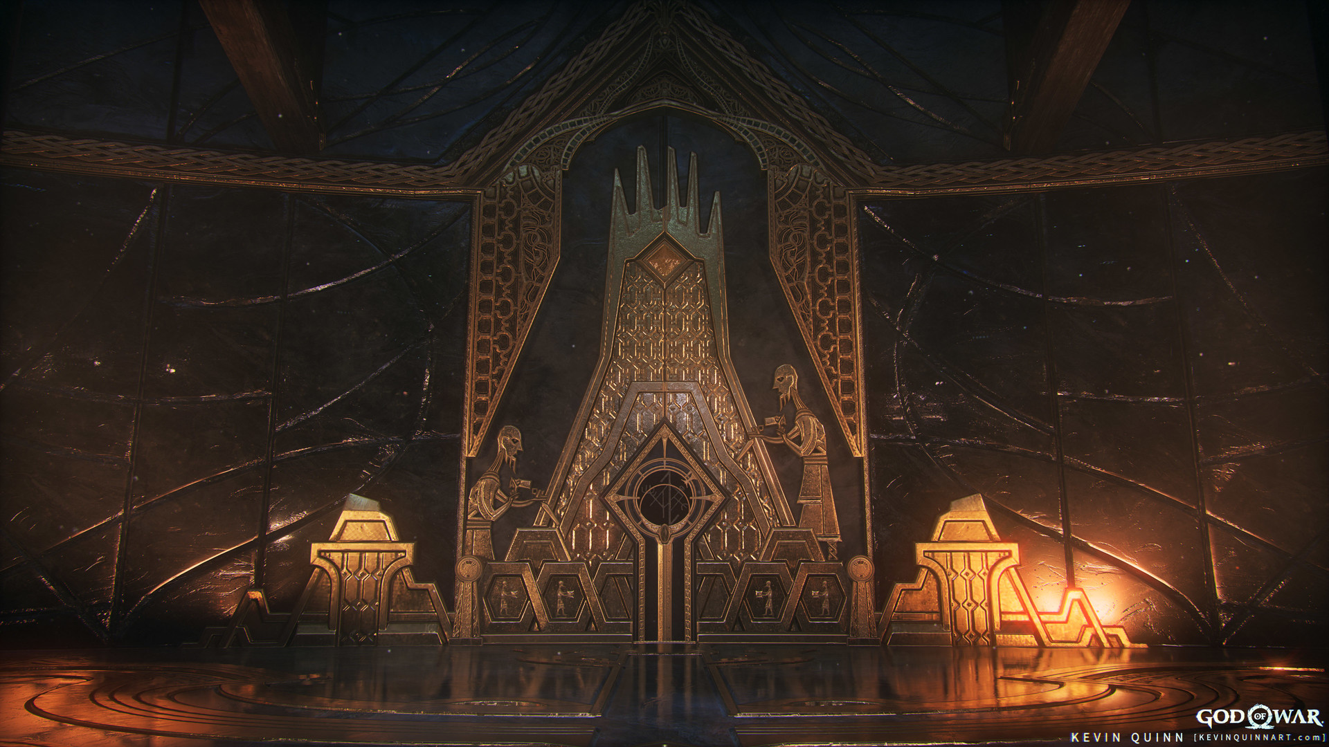 Kevin Quinn: Portfolio - God of War (2018) - Realm Travel Room In-Game