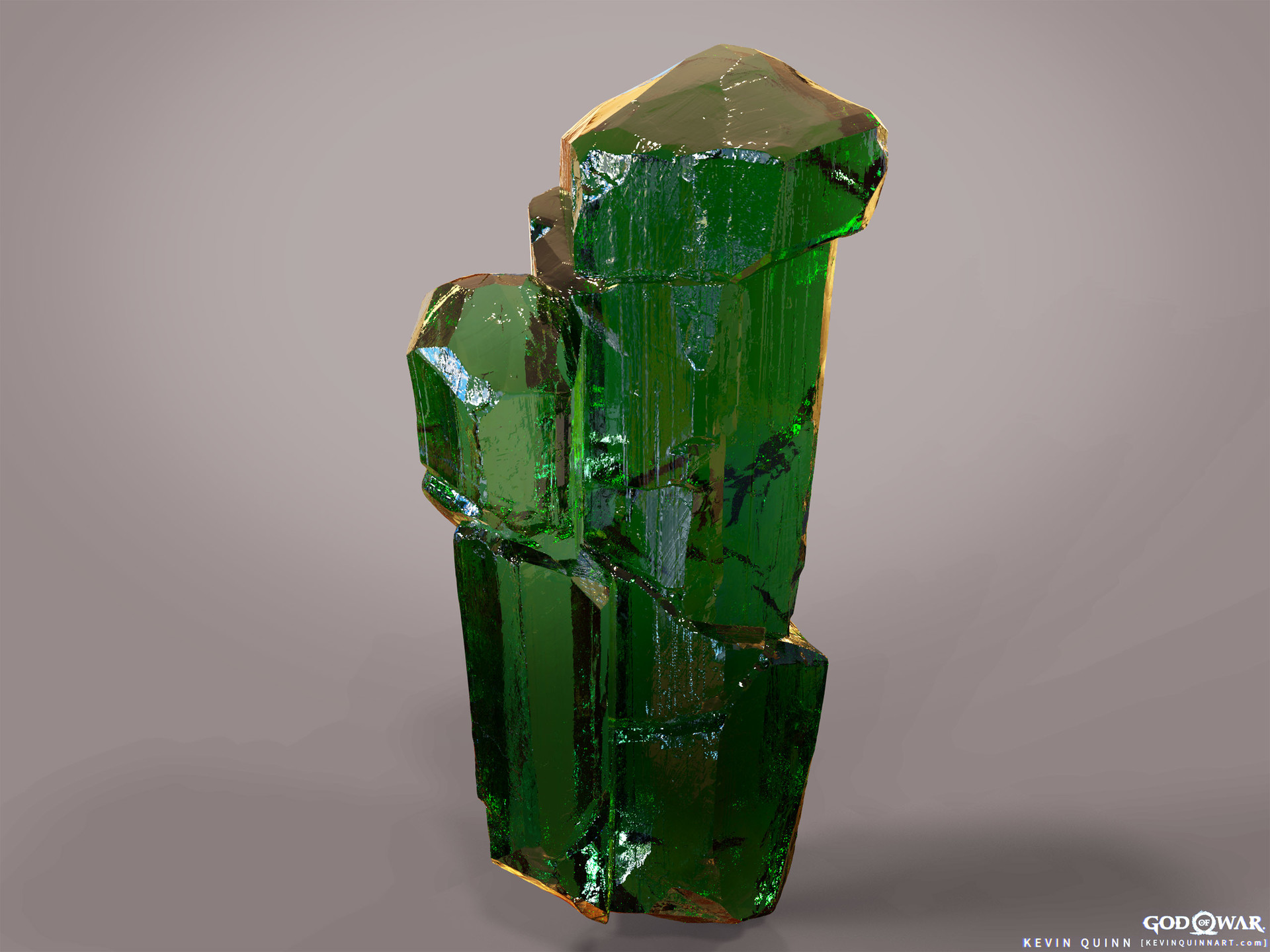 Kevin Quinn: Portfolio - God of War (2018) - Realm Crystal Renders