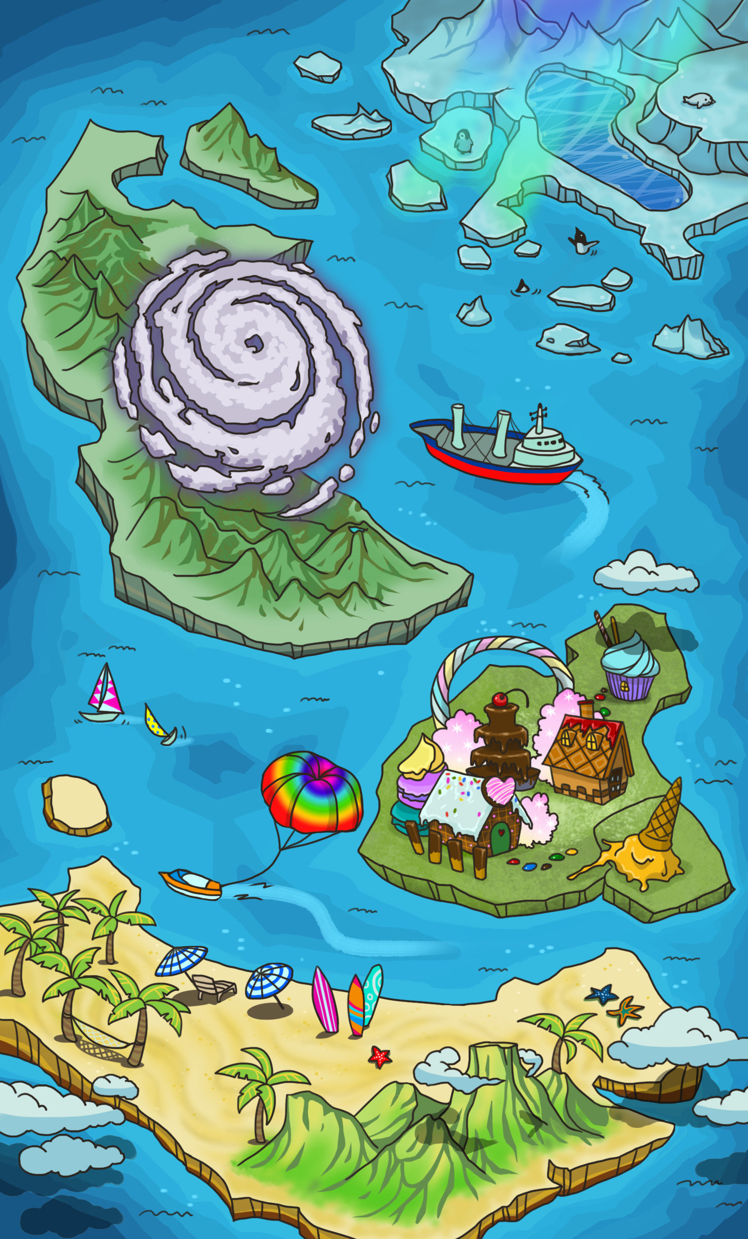 ArtStation - World Map Illustration