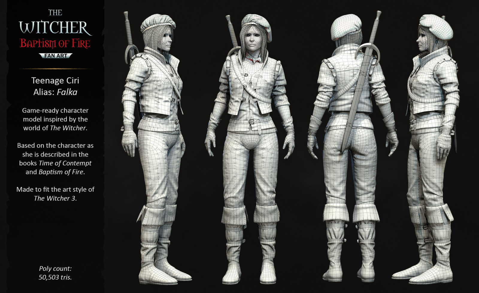 Ellie Oliver - Gibson - Falka of The Rats (Teenage Ciri)